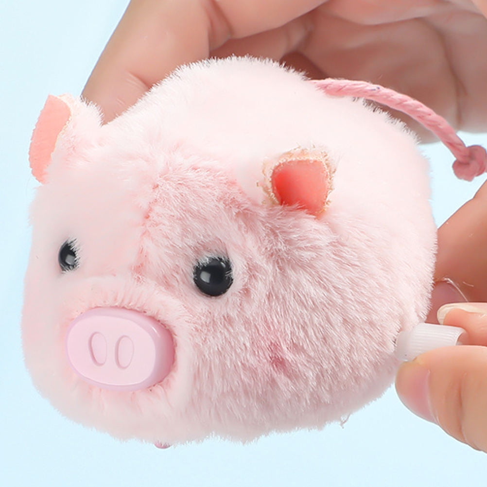 HONMEET 1Pack Pink Plush Pig Doll with Wind-up Mechanism for Kids ...