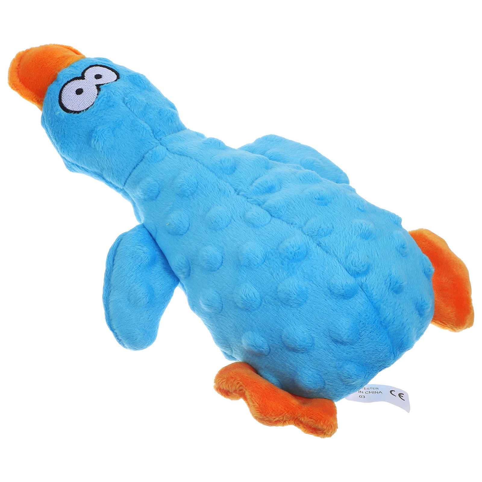 HONMEET 1Pack Plush Toy Dog Squeaky Toy Sky-Blue Cartoon Shape Duck For ...