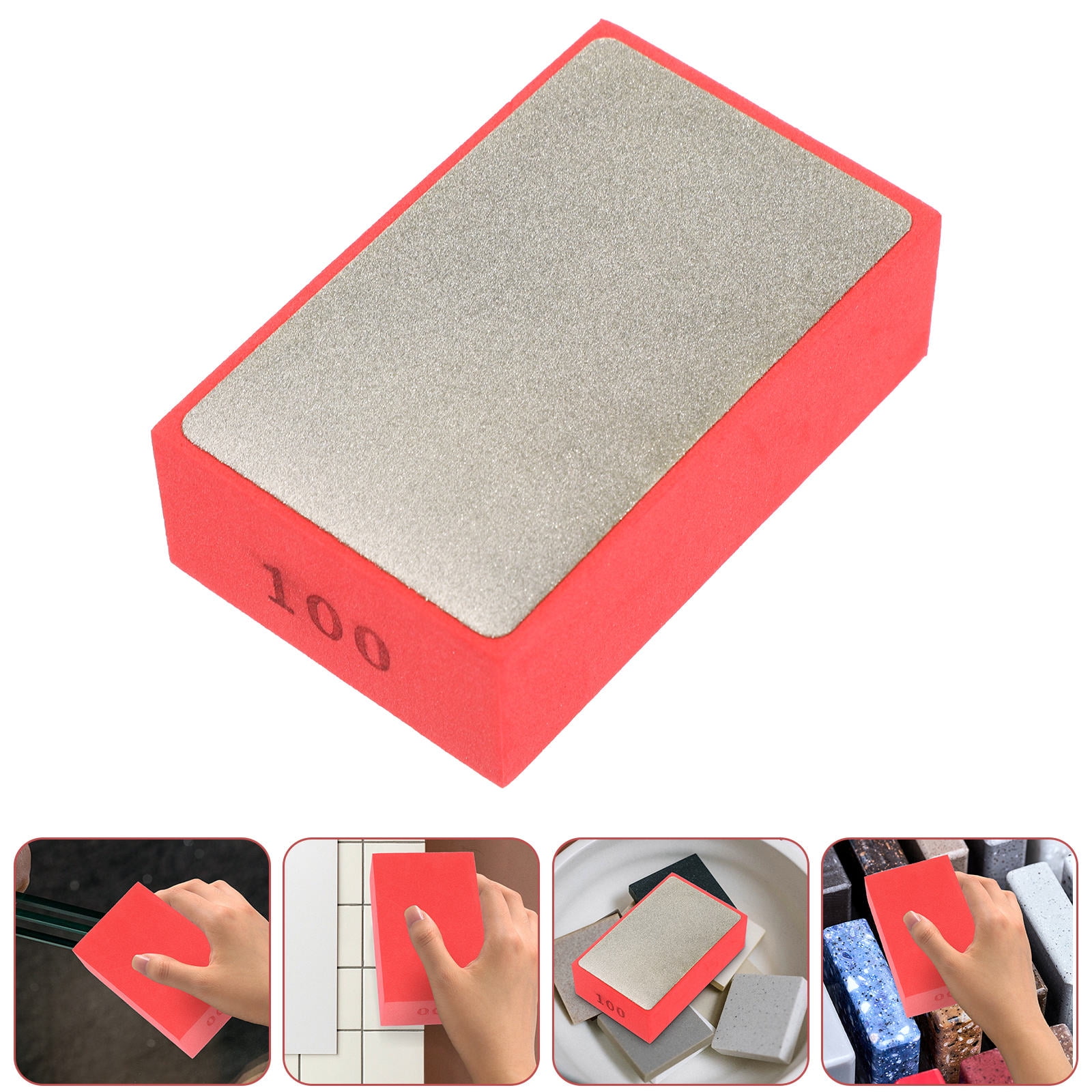 HONMEET Red Diamond Sanding Pads for Concrete Marble Stone Polishing ...