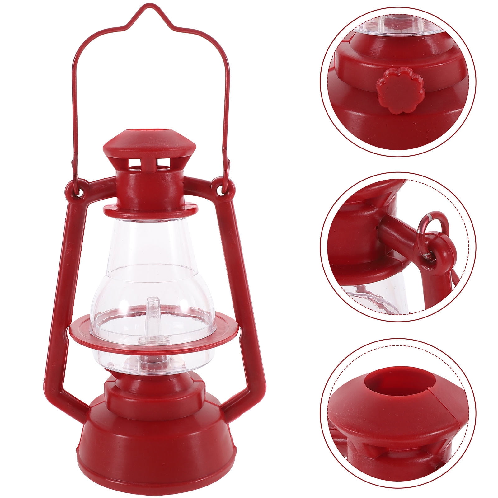 HONMEET 1Pack Red Plastic Lantern for Portable and Convenient Lighting ...