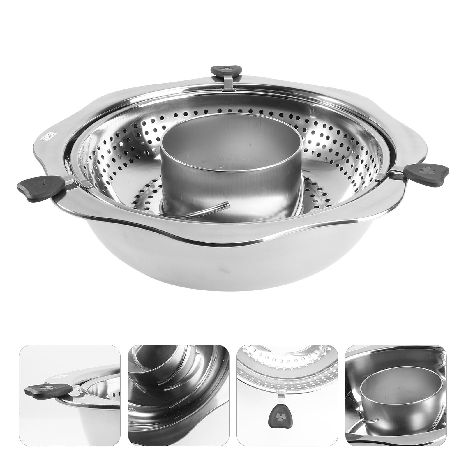 HONMEET 1Pack Rotating Lifting Hot Pot Nonstick Handle Convenient ...