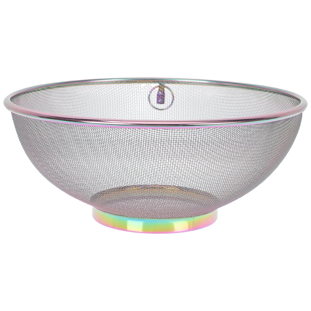 HONMEET Kitchen Colander Bowl Stainless Steel 1Pcs For Rice And Small ...