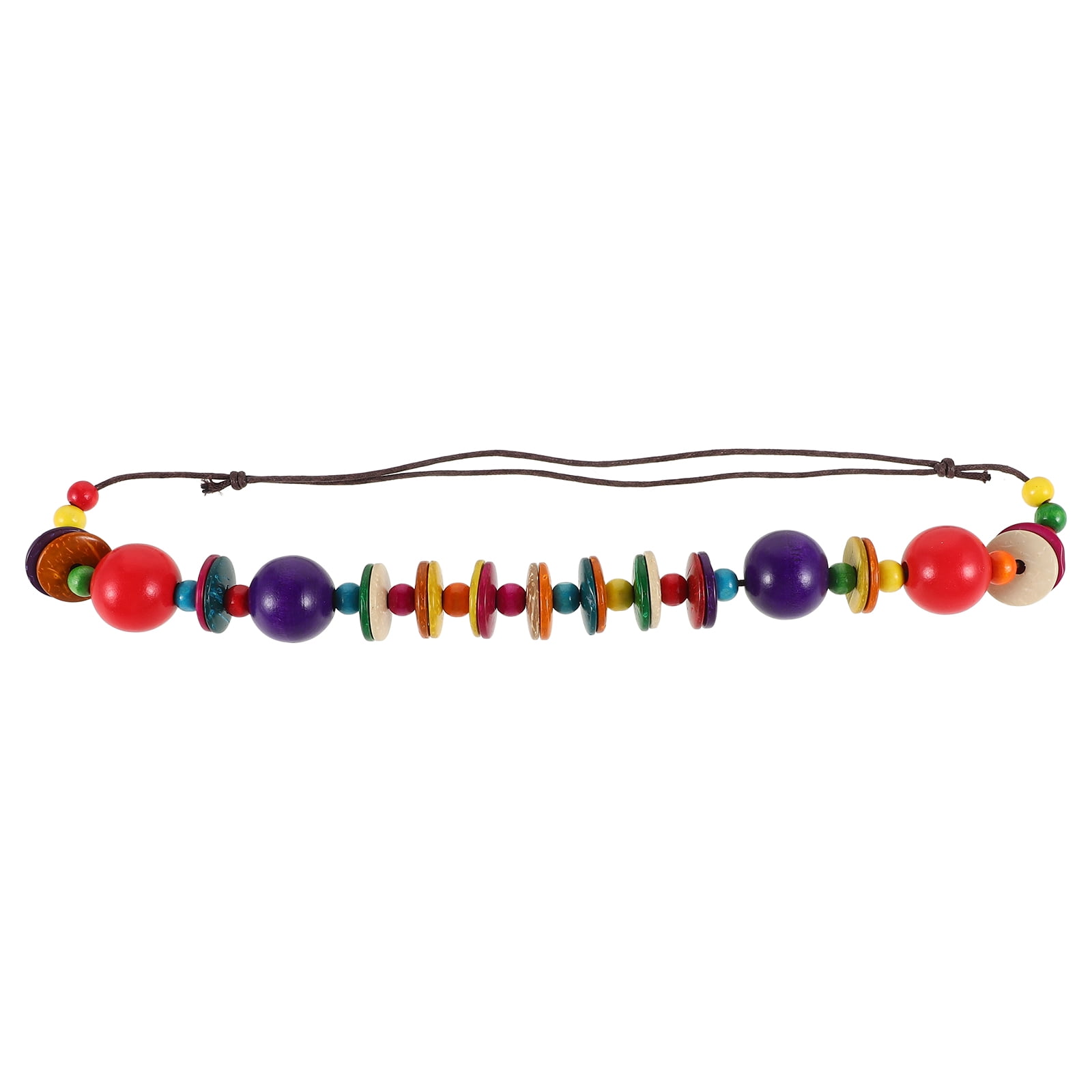 HONMEET 1Pack Women Necklace Cool Beaded Design In Rainbow Colors For ...