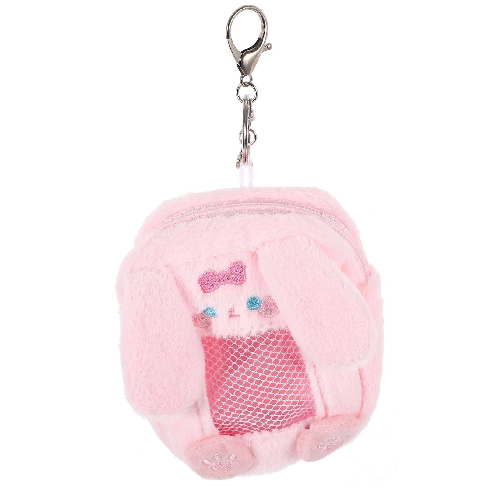 HONMEET 1Pack Zinc Alloy Coin Bag Pink Small Rabbit Ears Shape for ...