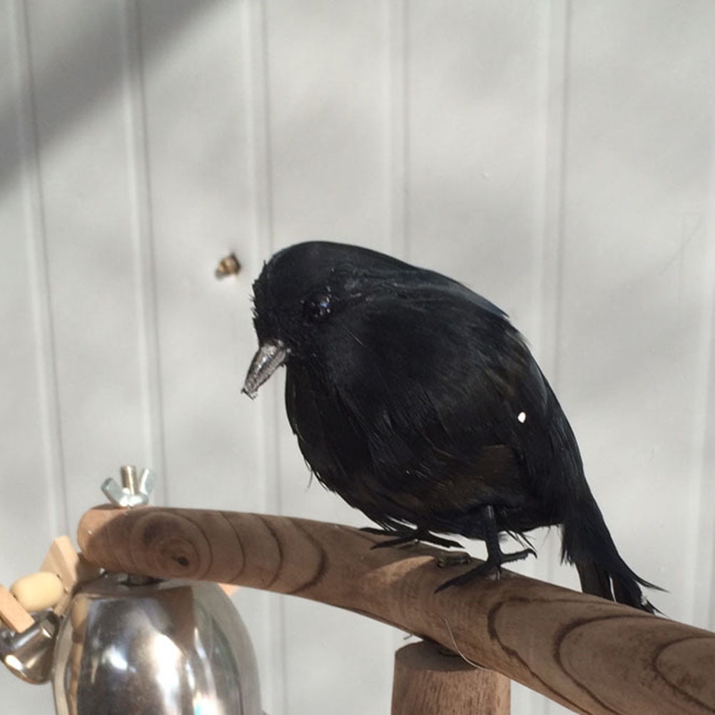 HONMEET 1Pcs Birds Figurine Realistic Crows for Fall and Winter ...