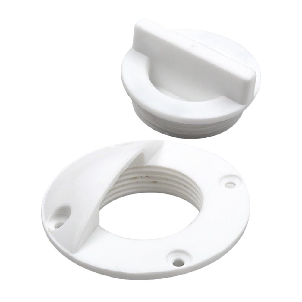 HONMEET White Plastic Boat Overflow Drain Valve Marine Grade Scupper ...