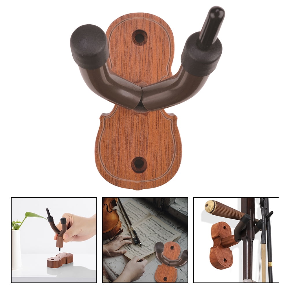 HONMEET 1Pcs Compact Wood Violin Wall Hook for String Instruments Home ...