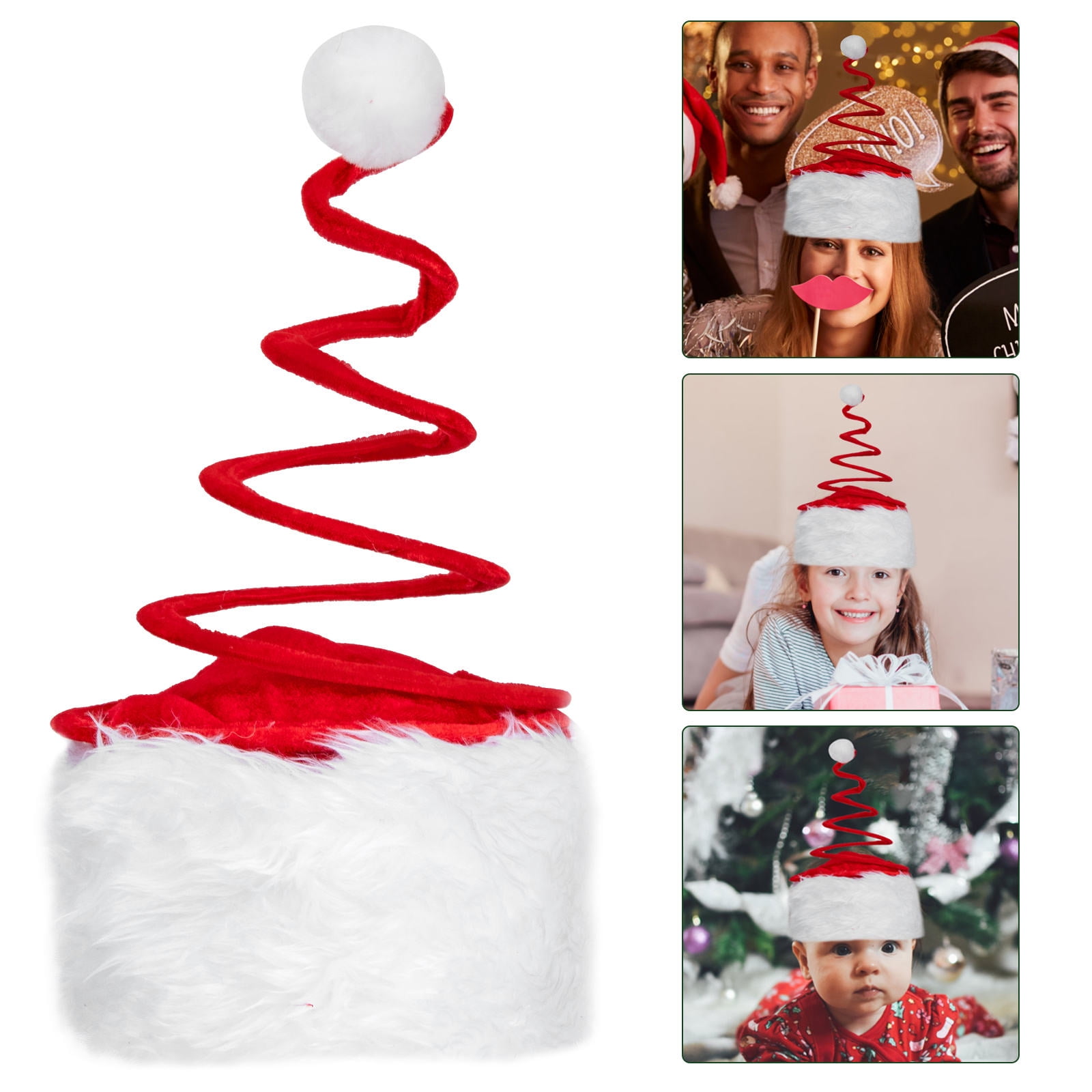 HONMEET Funny Xmas Hat Multi Color Lightweight Party Accessory Adult ...