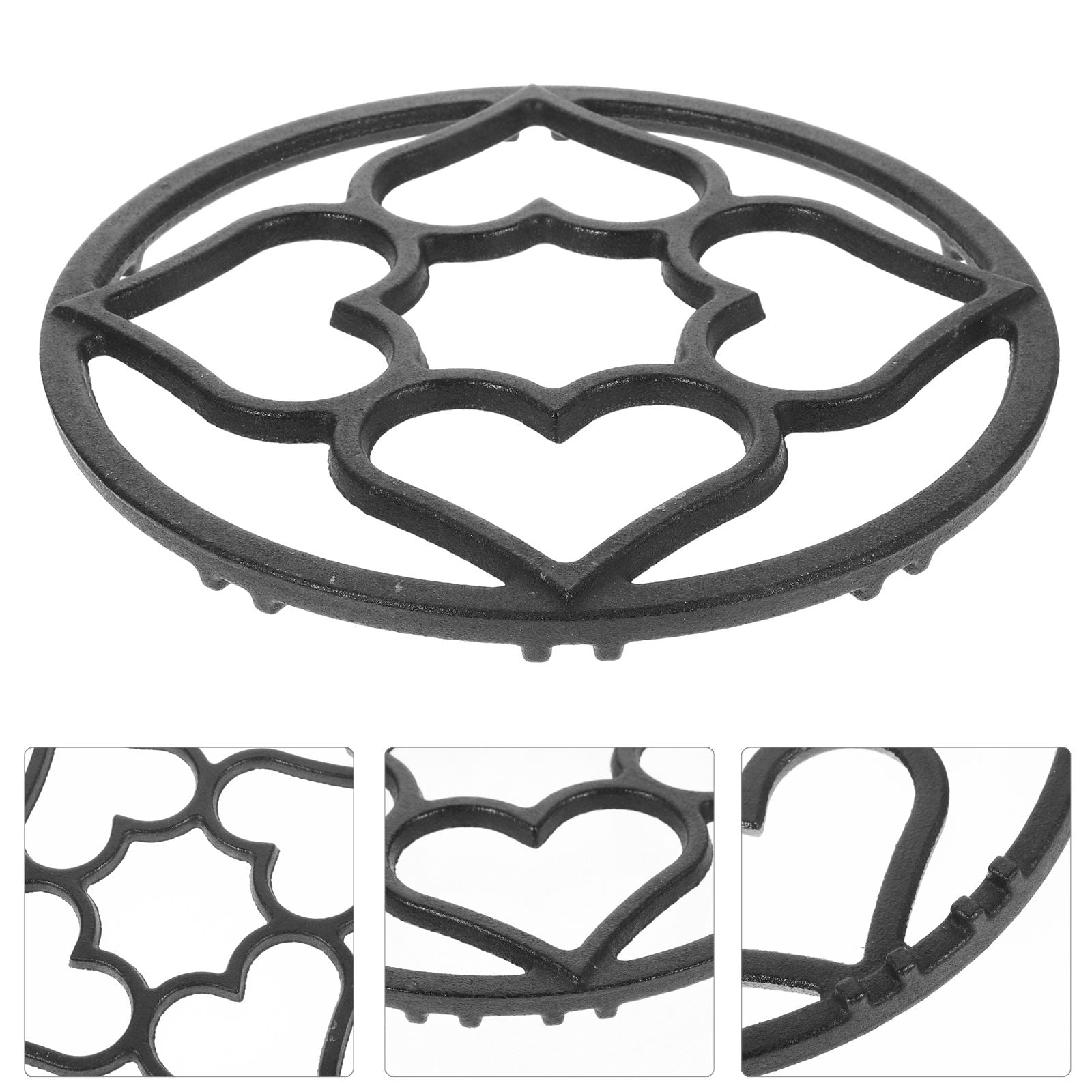 HONMEET Black Wok Support Rack High Temp Resistant for Gas Hob Cooktop ...