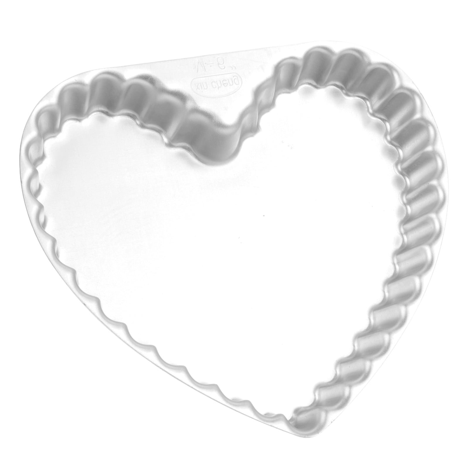 HONMEET Aluminum Heart Shape Cake Molds Set with Nonstick Removable ...