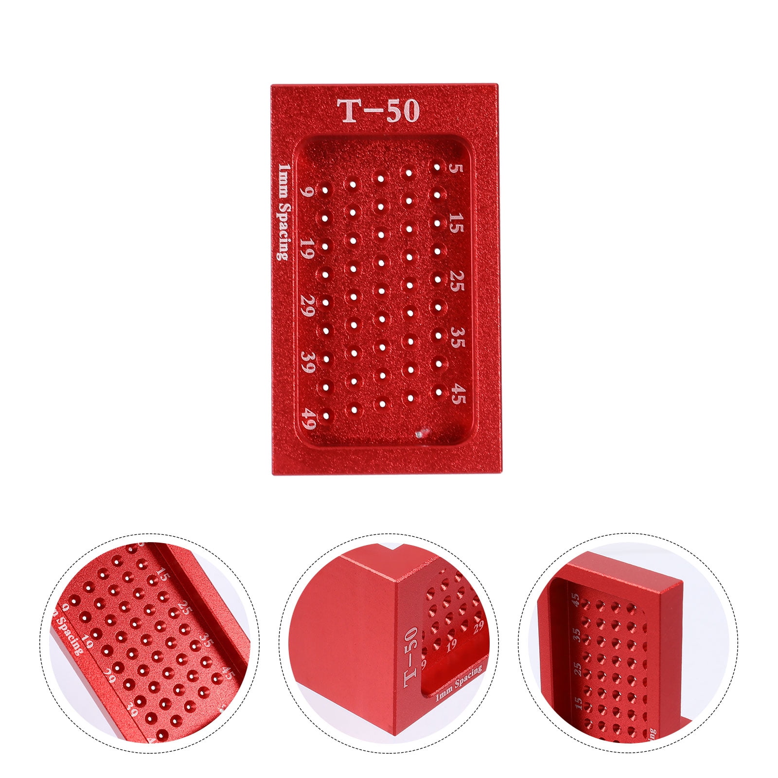 HONMEET Woodworking Scribe Ruler Red Alloy Steel 1Pcs - Walmart.com