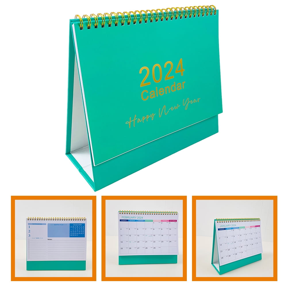 HONMEET Desk Calendar Small Office Use Perpetual Design Standing ...