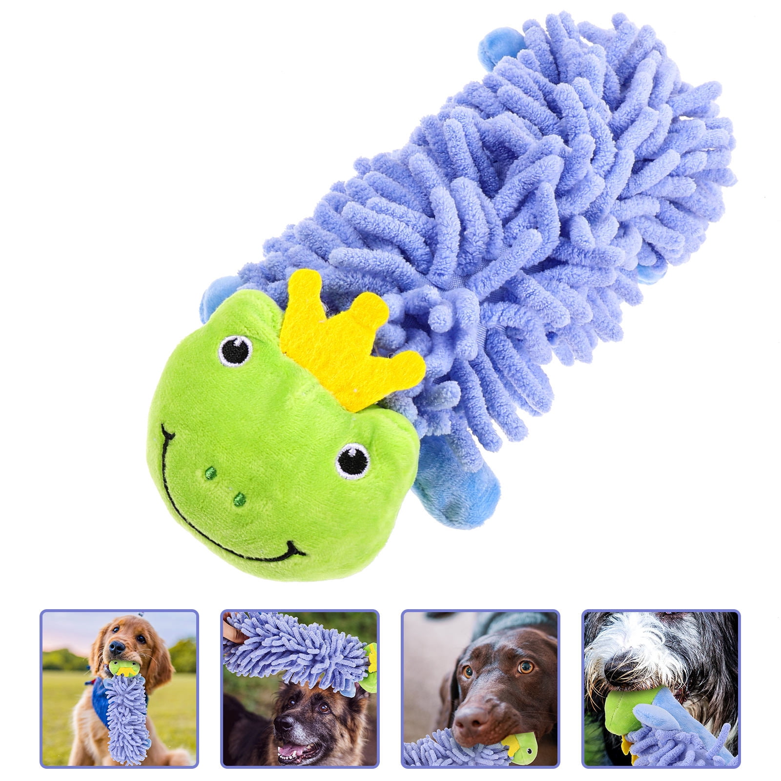 HONMEET 1Pcs Plush Dog Chewing Toy in Assorted Color for Teething ...