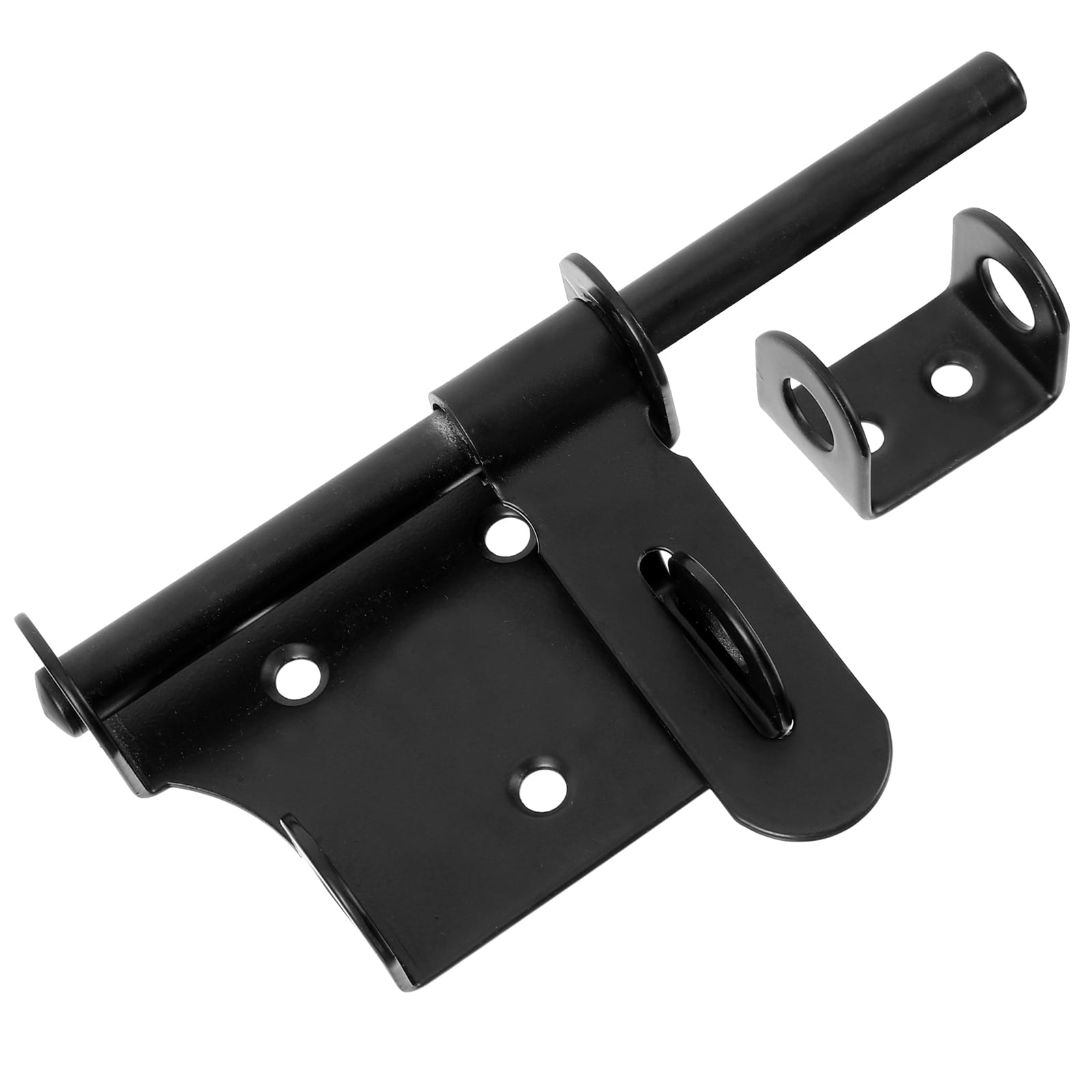 HONMEET 1Pcs Sliding Bolt Door Lock Black Stainless Steel for Doors and ...