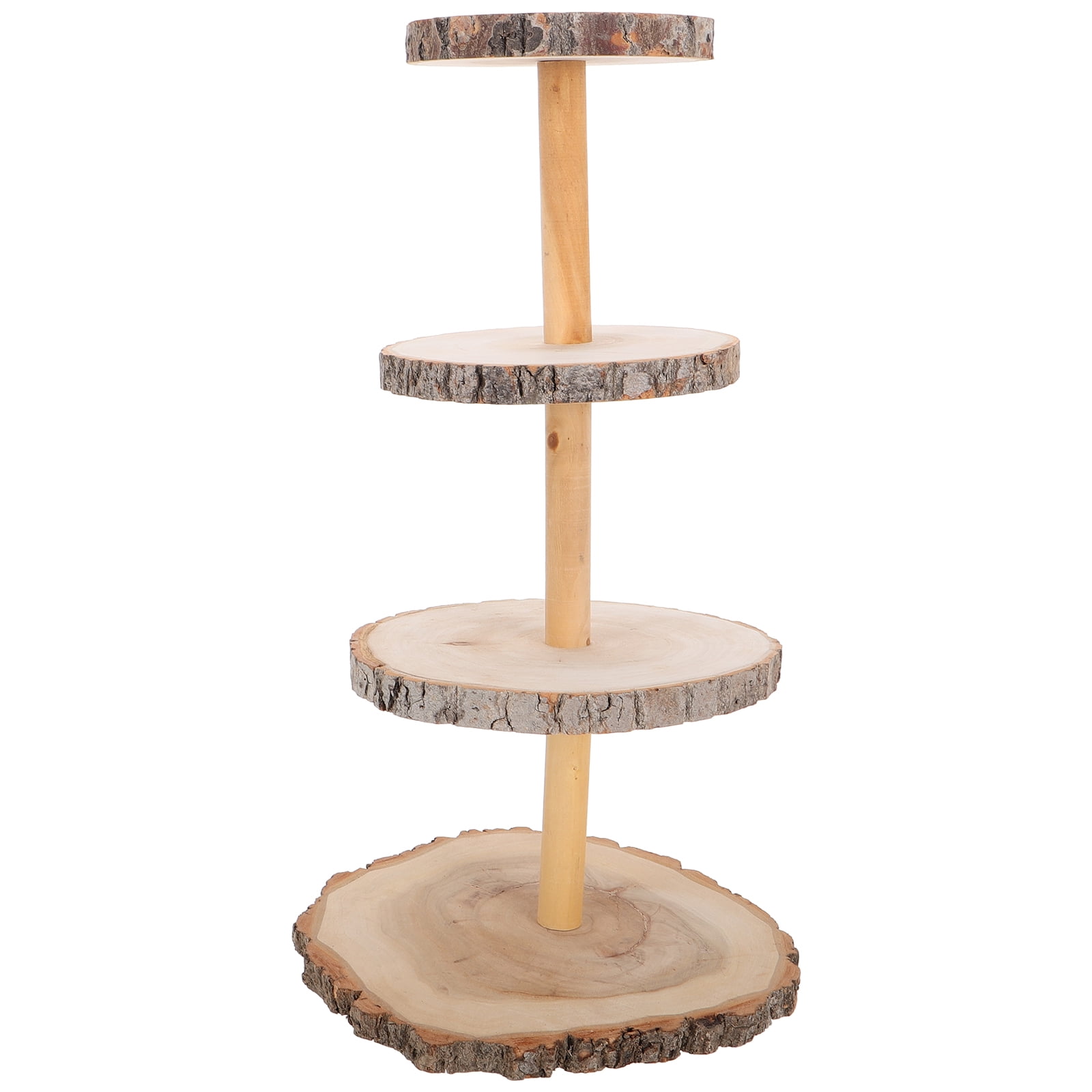 HONMEET Cake Table Stand Wooden Cake Display Stand Coffee Wood 1Pcs ...