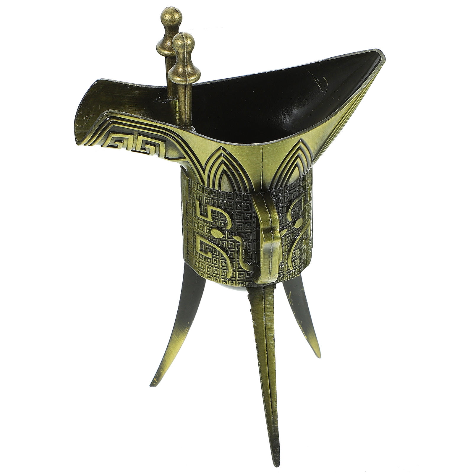 HONMEET 1Set Antique Wine Cup Triangular Pedestal Medieval Cups for ...