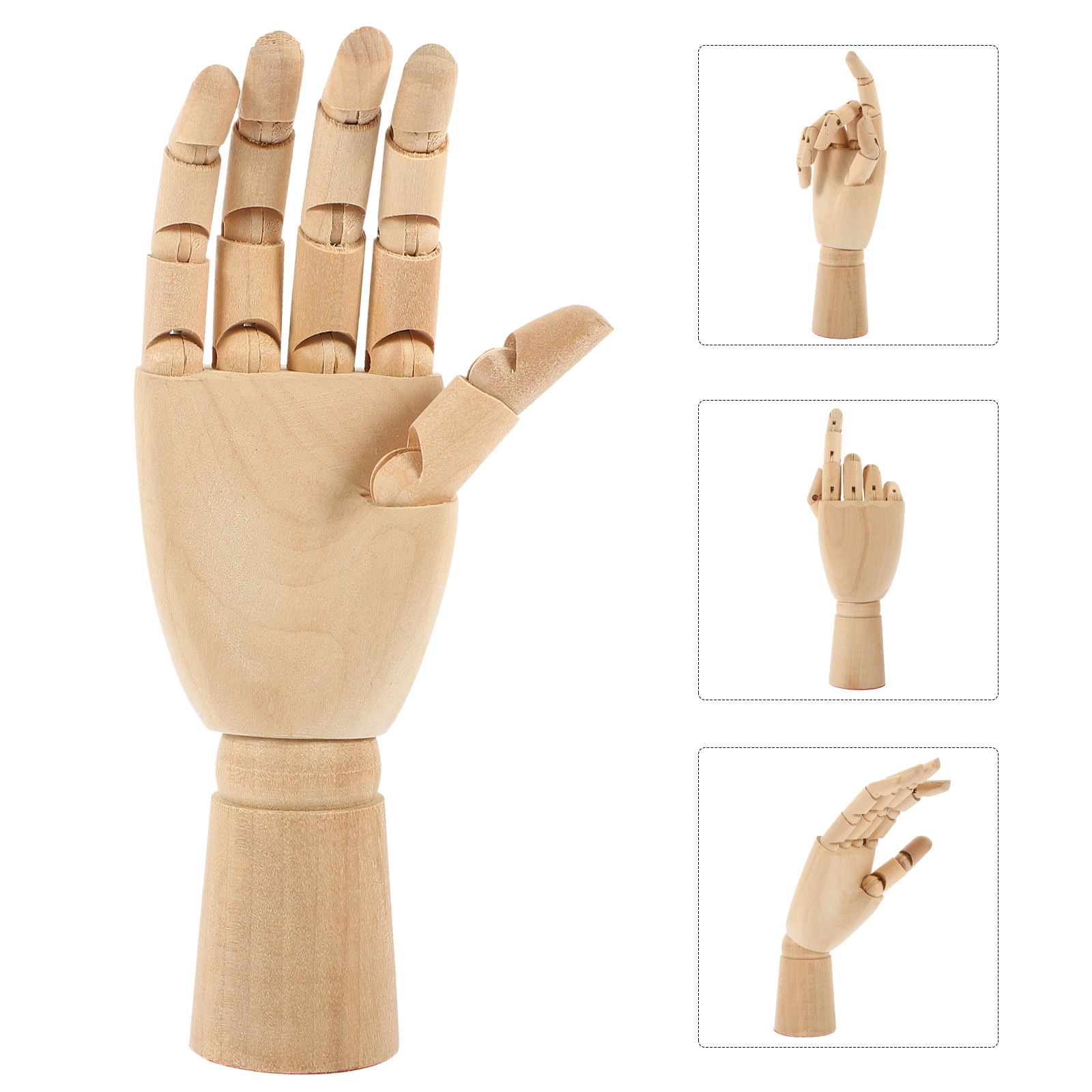 HONMEET 1Set Articulated Hand Model in Beige Wood for Artists and ...