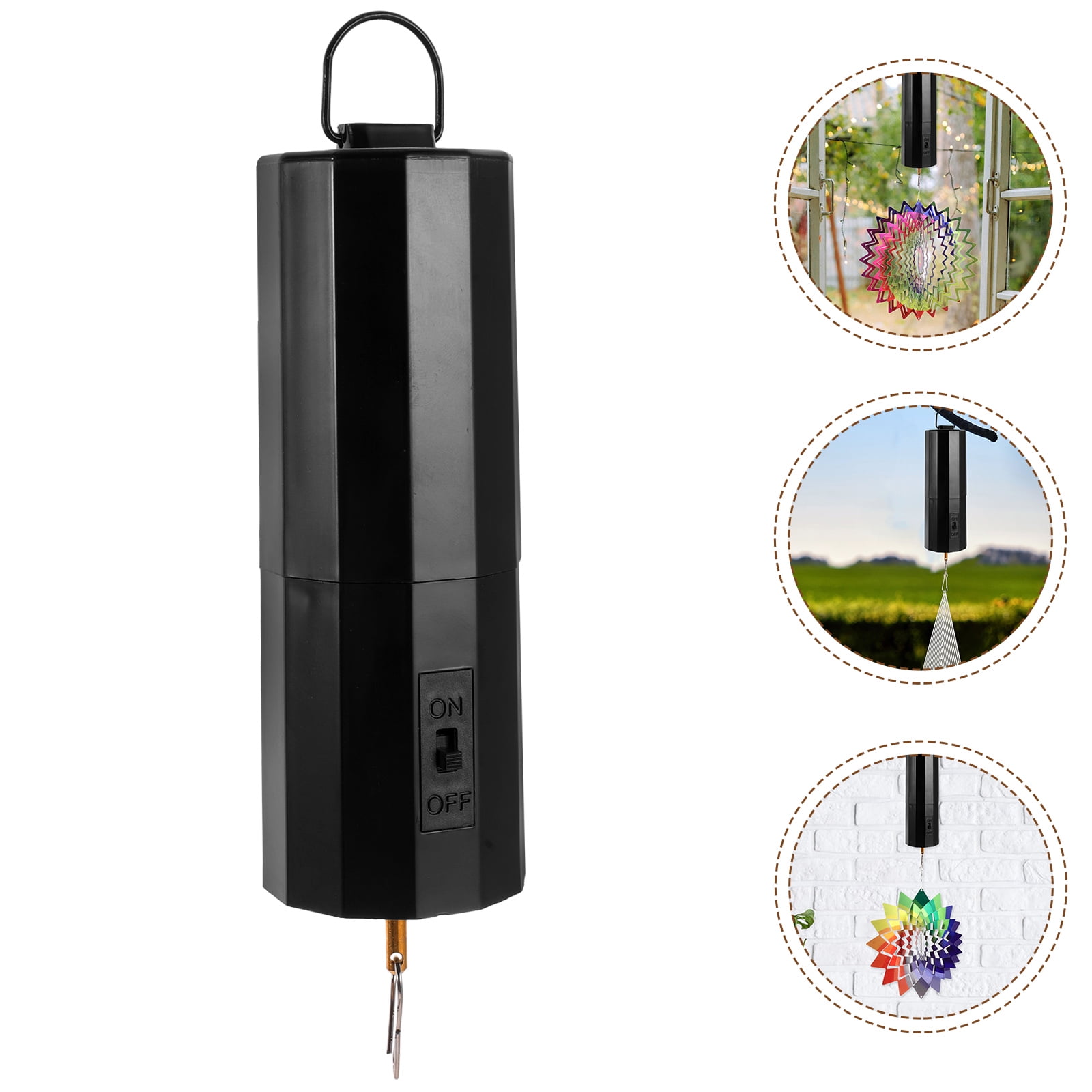 HONMEET Black Plastic Motor for Wind Chimes and Garden , Easy to ...