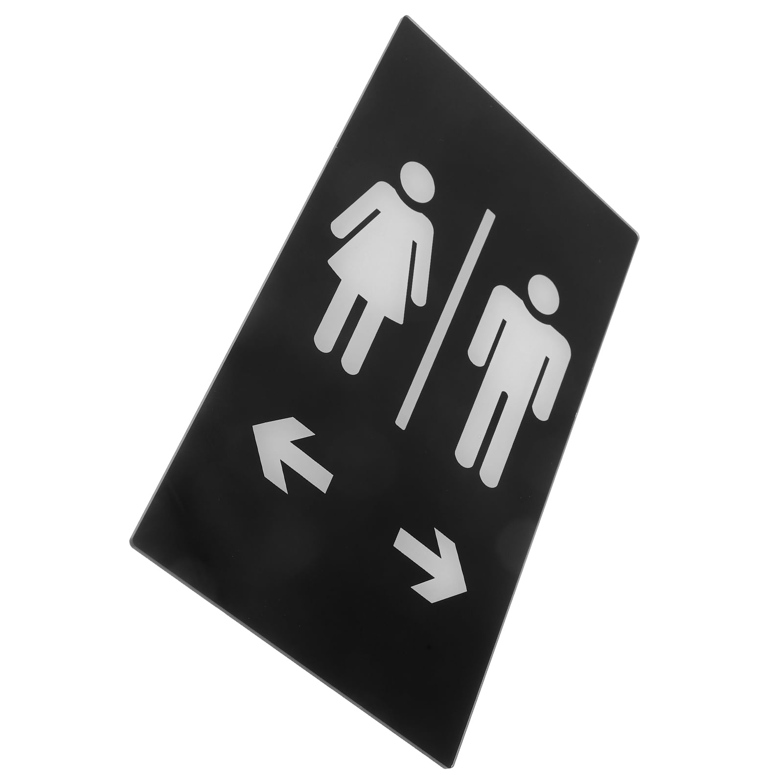 HONMEET 1Set Clear Shape Acrylic Toilet Room Sign for Office Mall Hotel ...