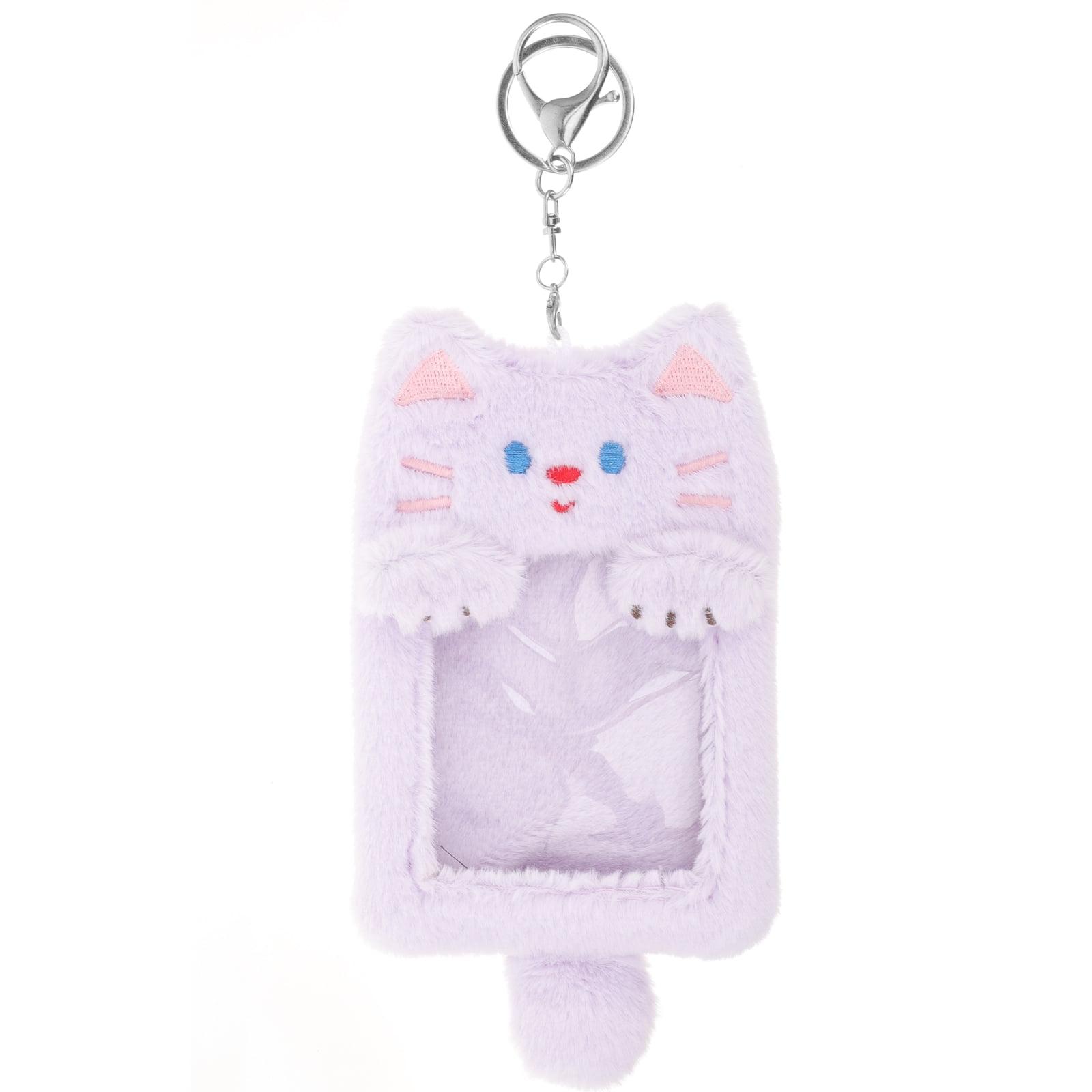 HONMEET 1Set Compact Keychain Card Protector Sleeves With Visible ...