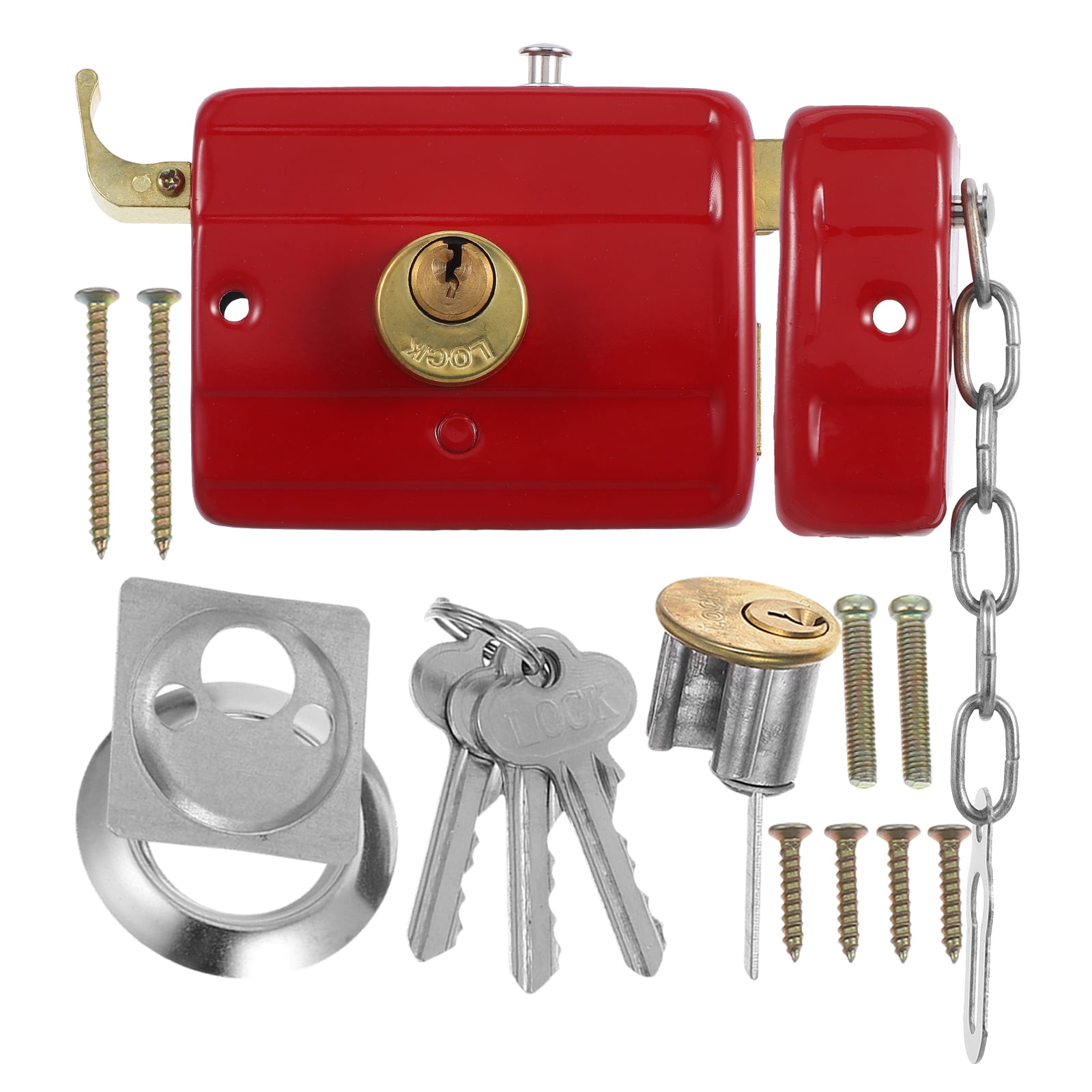 HONMEET 1Set Deadbolt Lock for Wooden Door Lock Traditional Classic ...