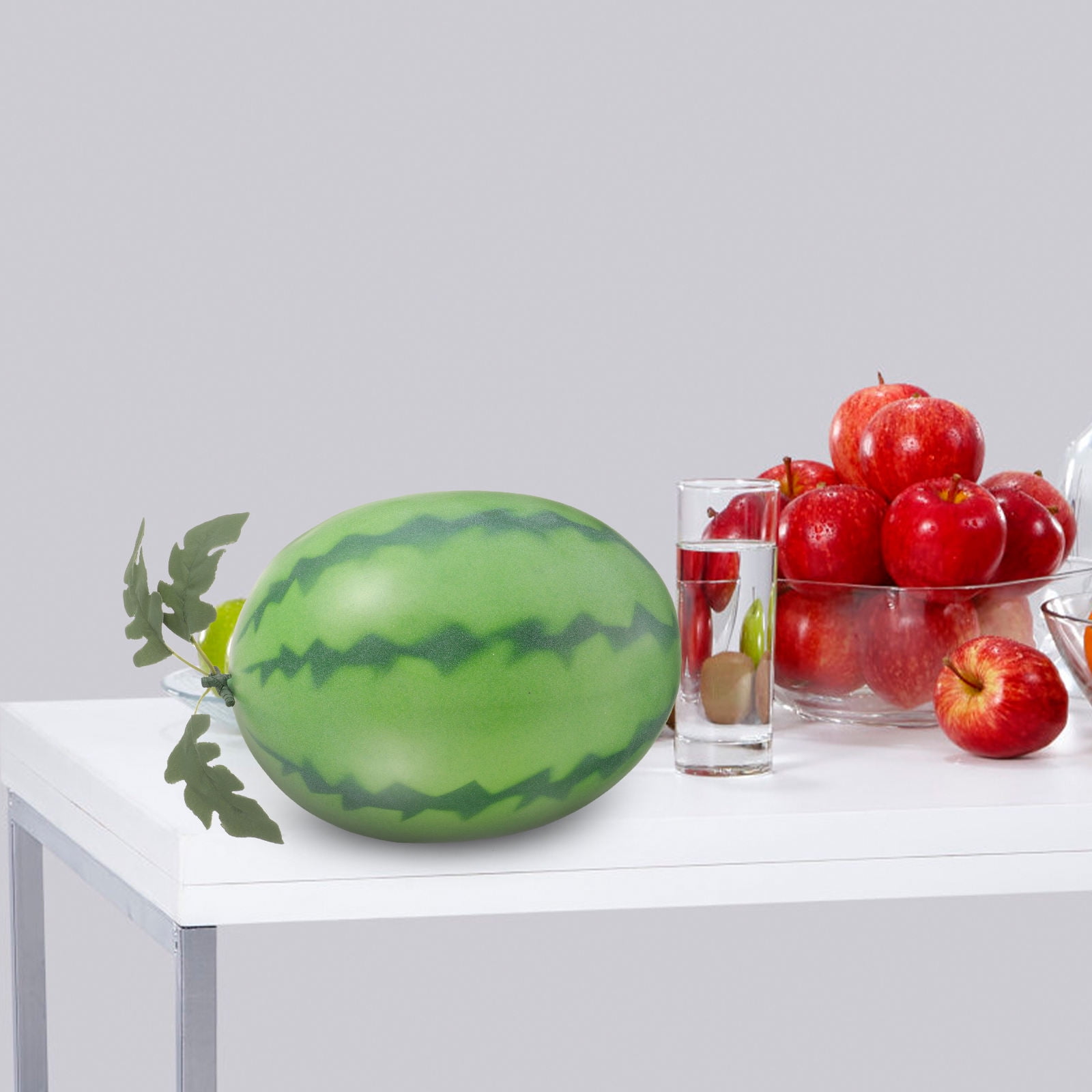 HONMEET 1 Set Faux Watermelon Home Decoration Realistic Look 25x18cm ...