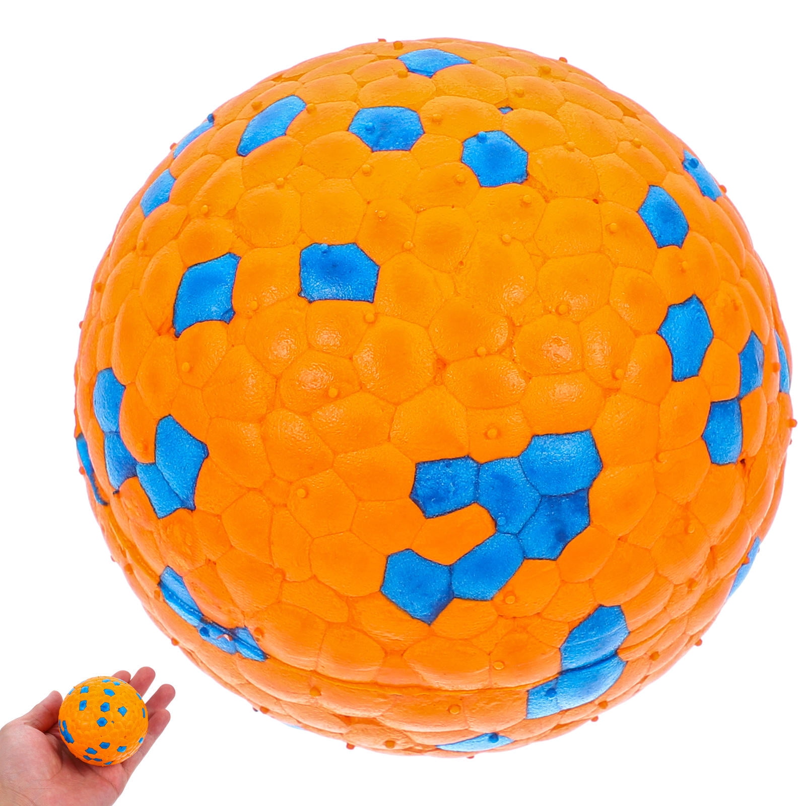 HONMEET 1Set Indestructible Dog Ball In Orange Color For Chewers Dog ...