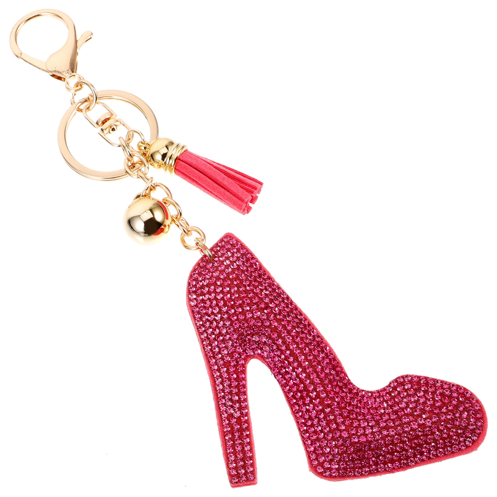 HONMEET 1Set Ladies' Keychain with Rosy High Heel Design for Daily Use ...