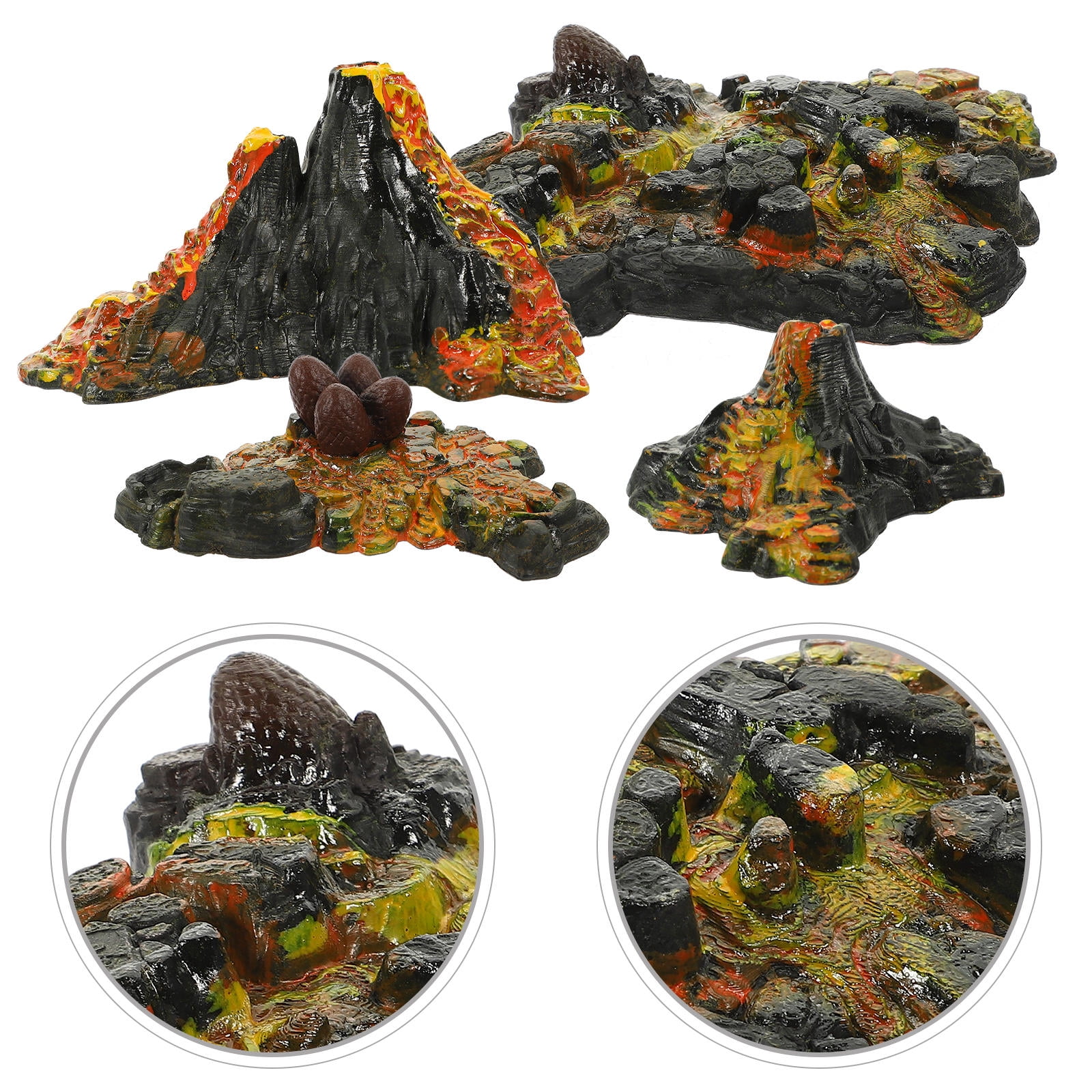 HONMEET 1Set Landscape Model Kit Volcano Playset Assorted Color ...