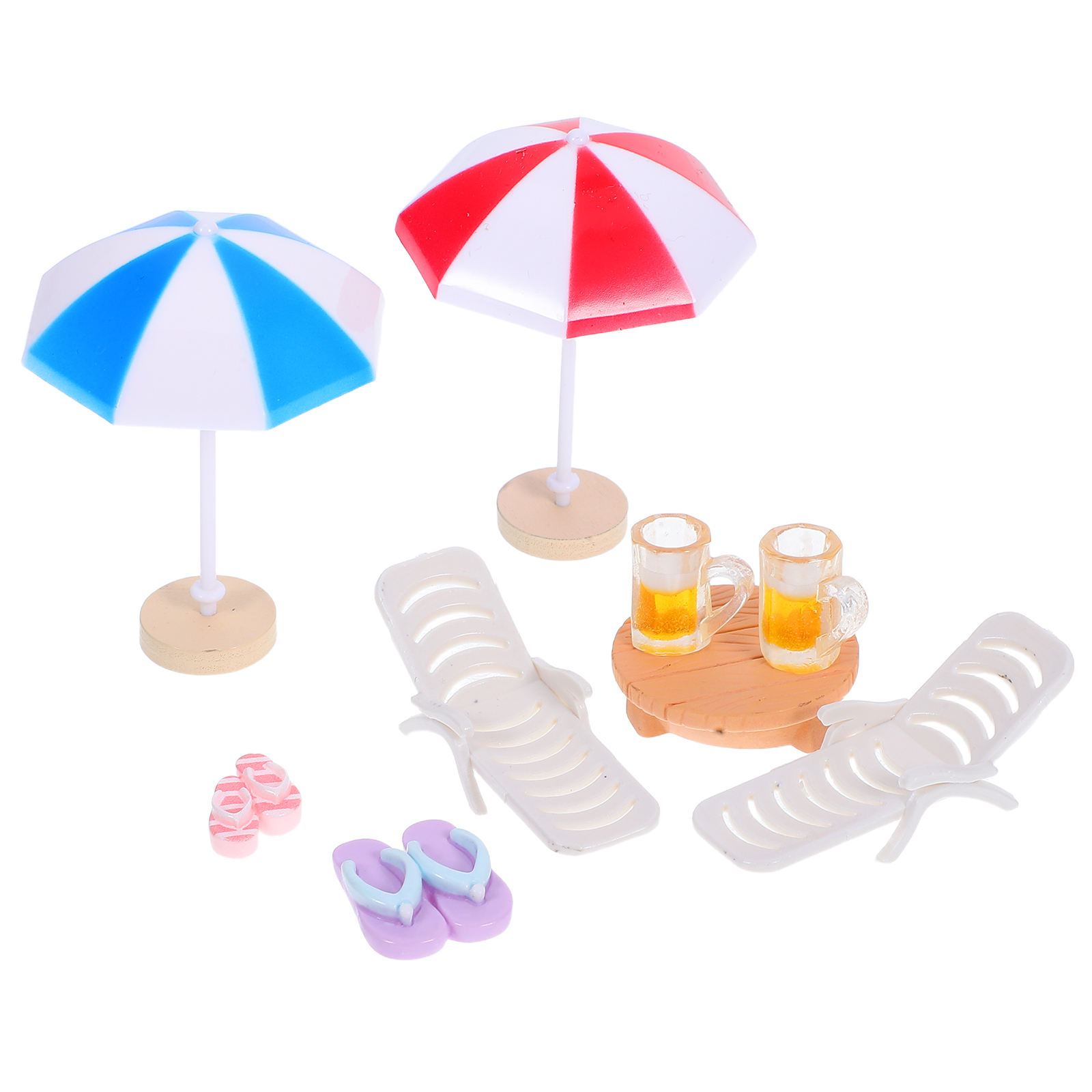 HONMEET 1Set Mini Beach Accessories Set Multi-Colored Resin And Plastic ...