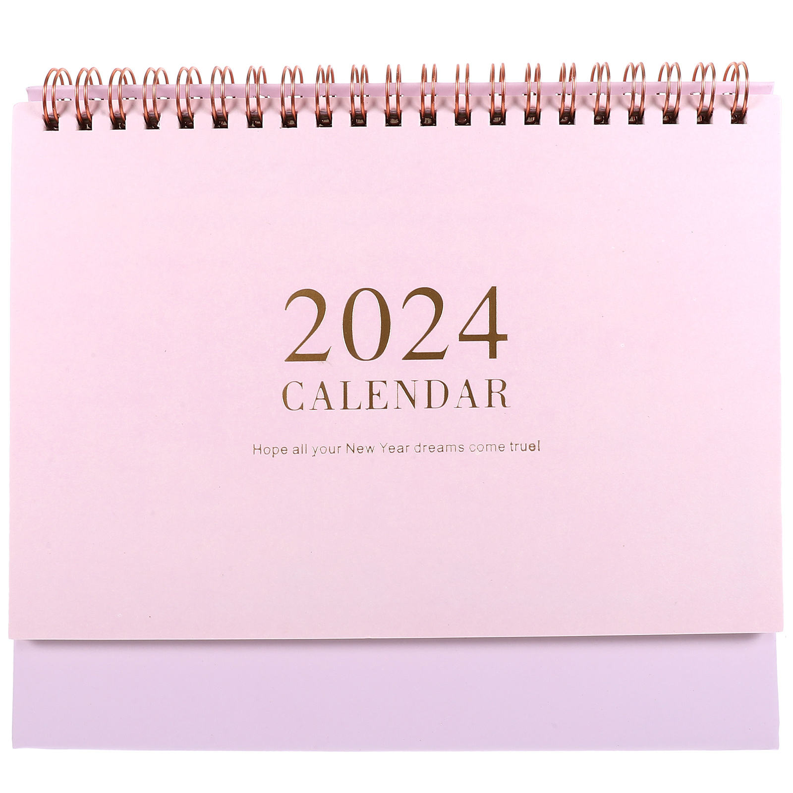 HONMEET Aesthetic Desk Calendar Paper Pink 1Pcs for Modern Design ...