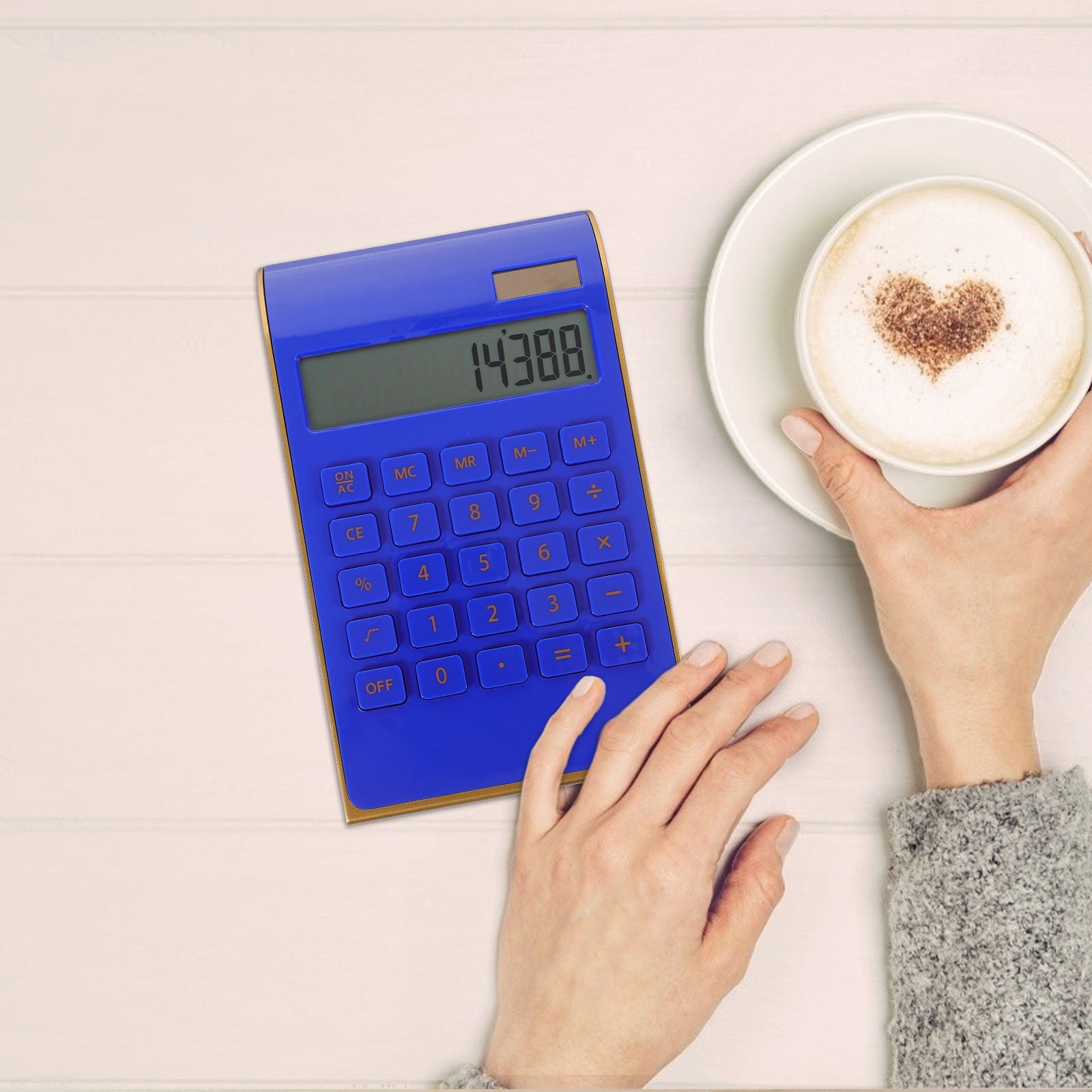 HONMEET Calculator Blue Plastic 1Pcs 7.6X4.6X1.2In - Walmart.com