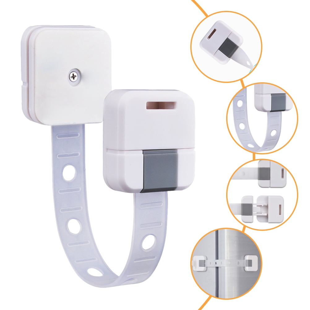 HONMEET 1Set Practical White Safety Drawer Lock for Home Cabinets ...