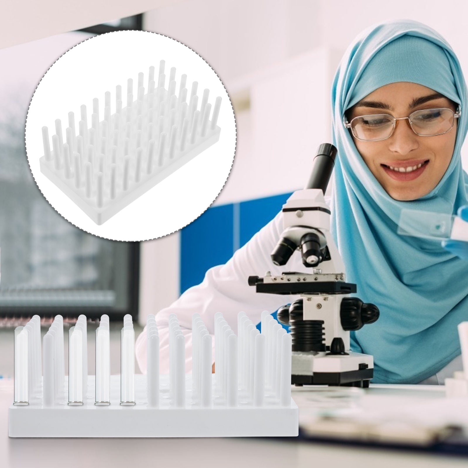 HONMEET 1Set Rectangular Bench-Top Working Peg Drying Rack for Test ...