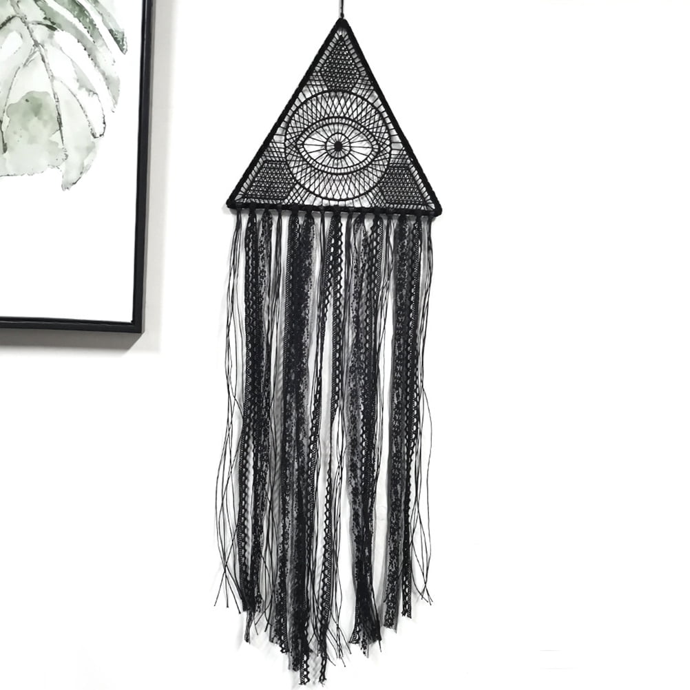HONMEET 1Set Room Decor Dream Catcher Black Triangle Gothic Style ...