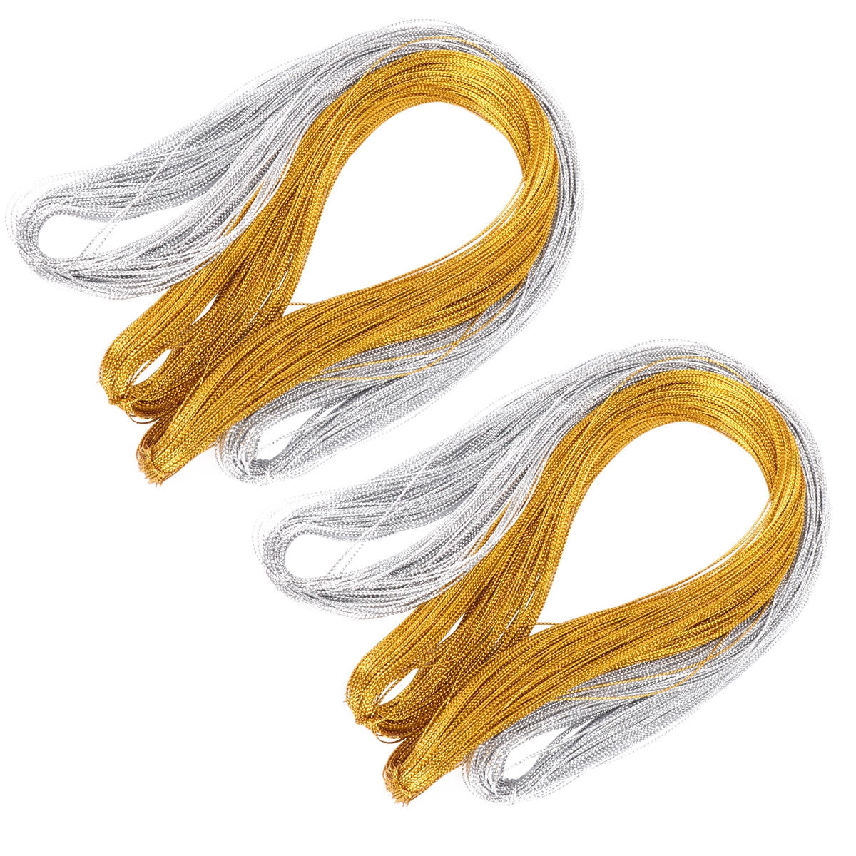 HONMEET 1Set Silver Wrapping Ropes For Christmas Festive Wrapping Paper ...