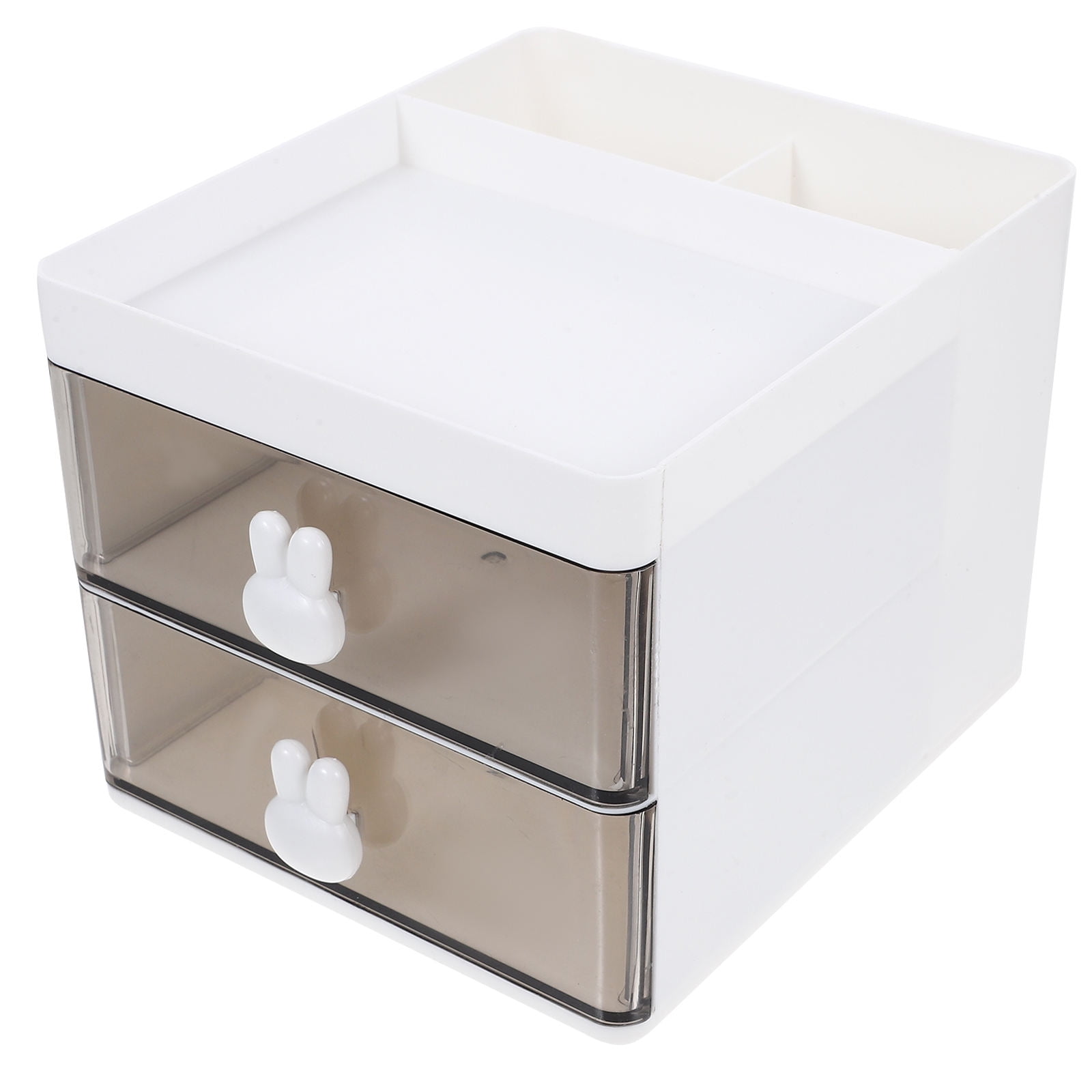HONMEET 1Set White Plastic Desk Organizer with Drawers for Office ...