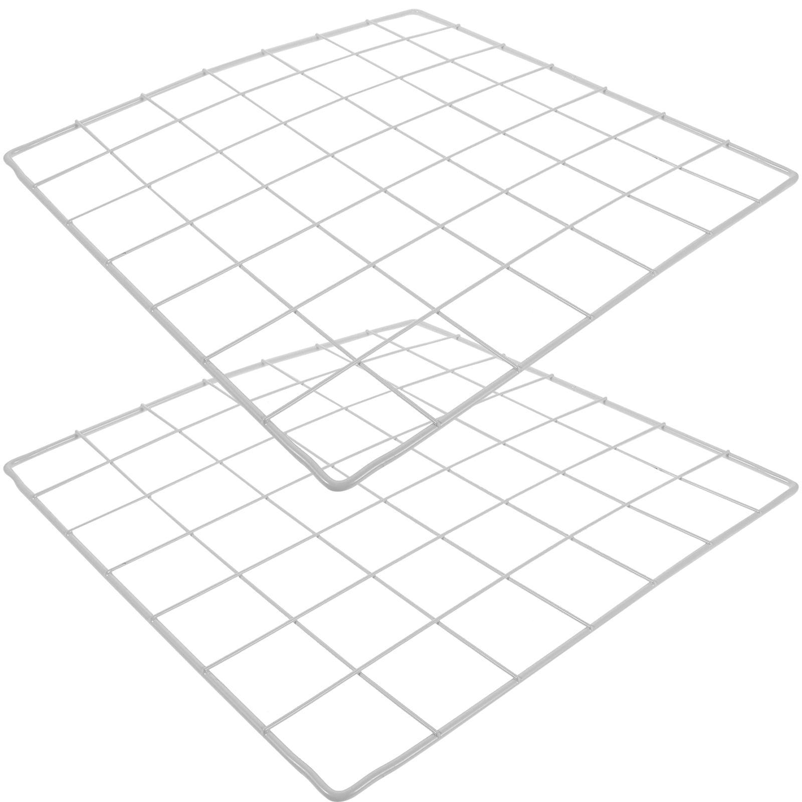 HONMEET 2-Pack White Metal Wire Refrigerator Shelf Dividers for Kitchen ...