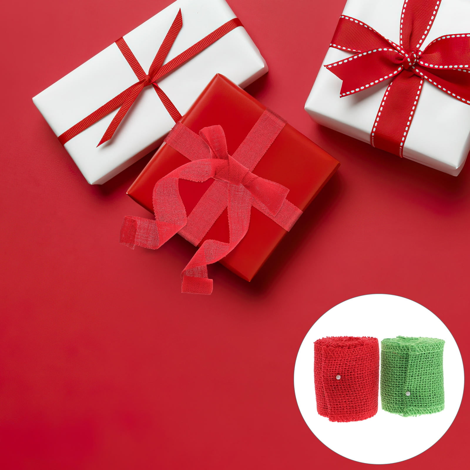 HONMEET 2 Rolls Jute Ribbons For Present Wrapping Diy Crafts And Home ...