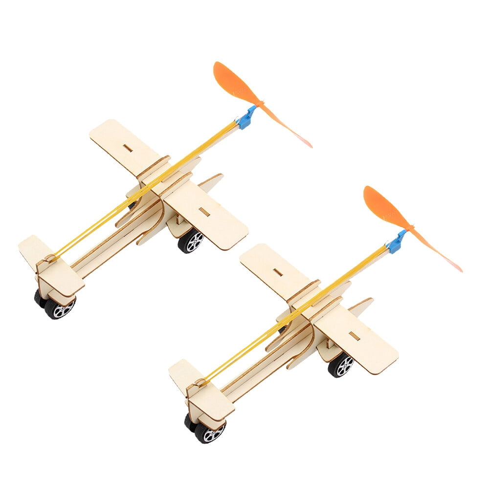 HONMEET 2 Sets Airplane Craft Building Toys for Kids Educational Self ...