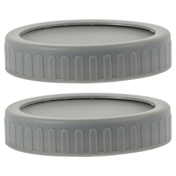 HONMEET 2 Sets Wide Mouth Canning Lids Grey Replacement Lids for Mason ...