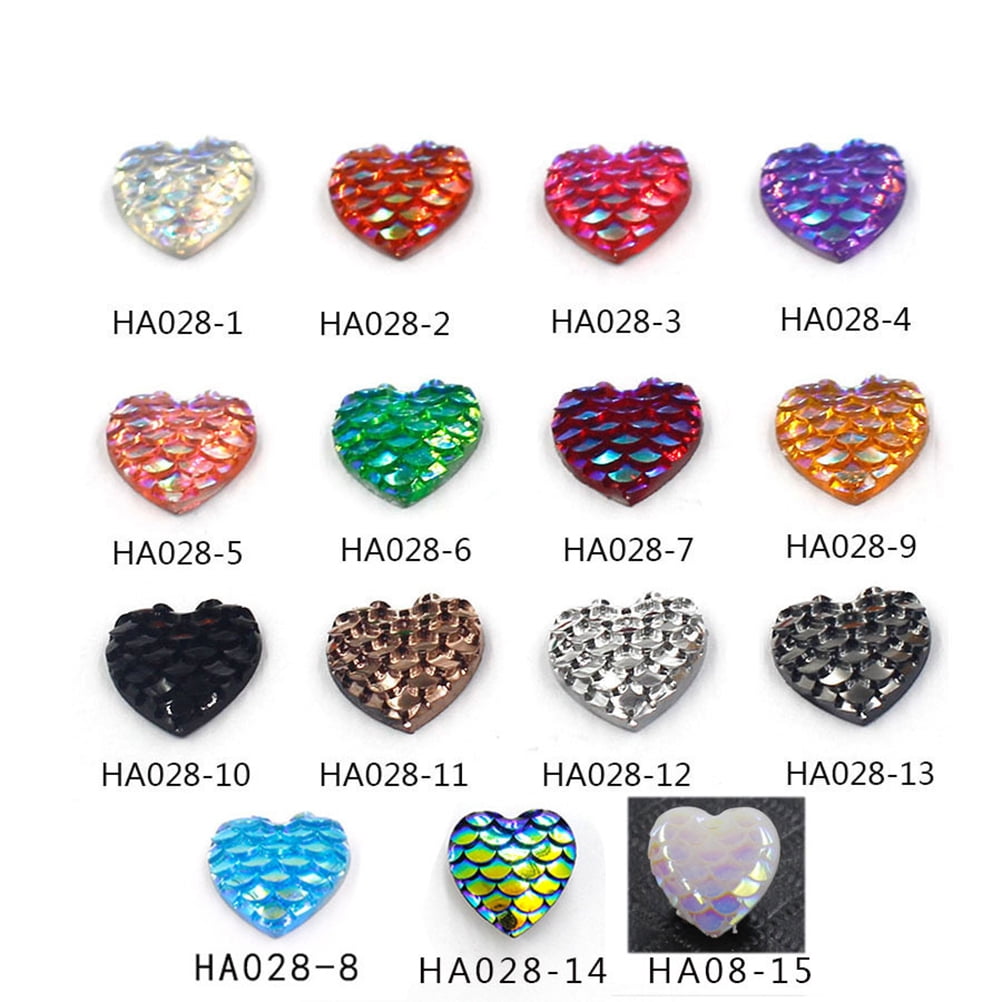 HONMEET 20 Simple Design Heart Charms for Earrings and Keychains ...