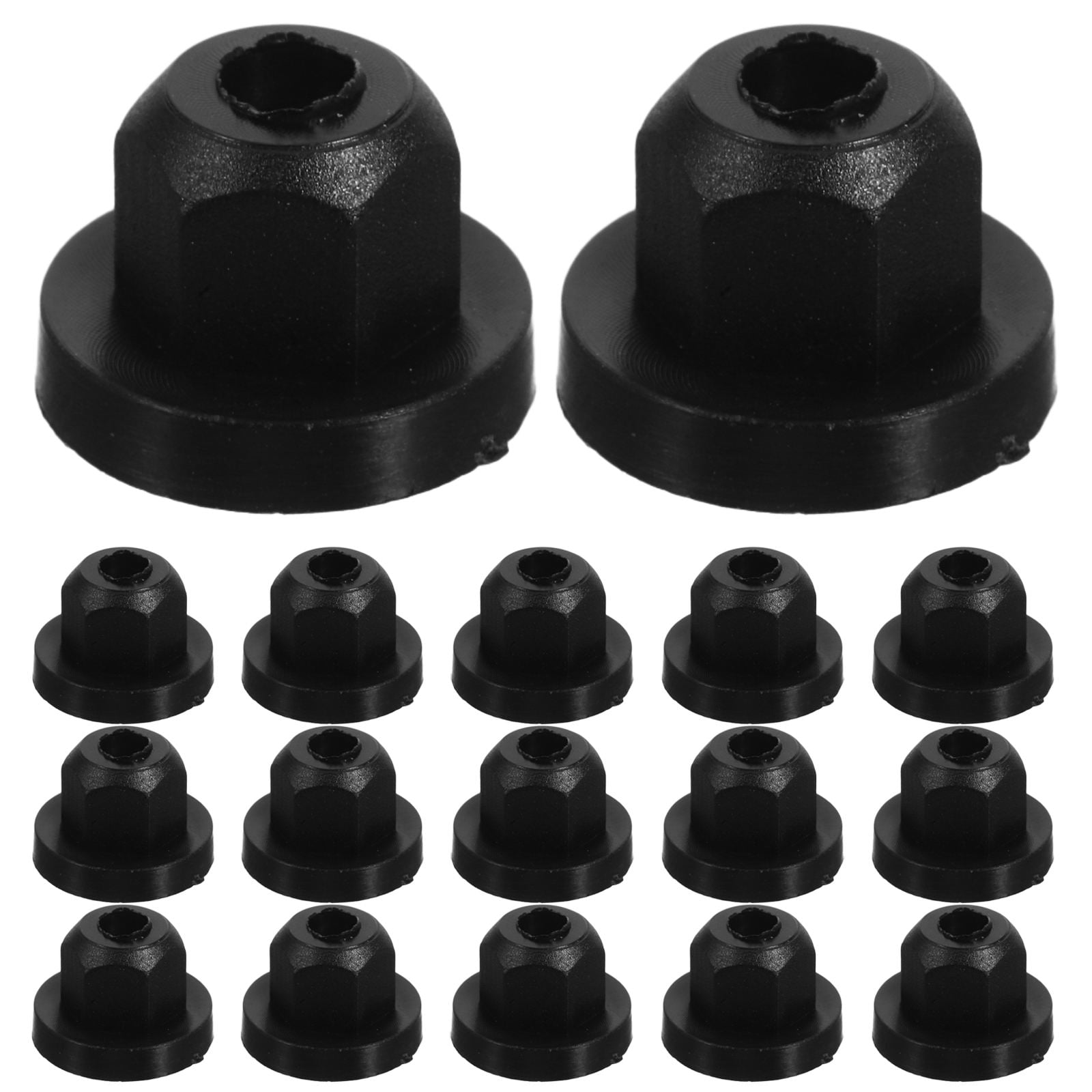 HONMEET 200PCS Retainer Fastener Clips Black Plastic Clip Nuts ...