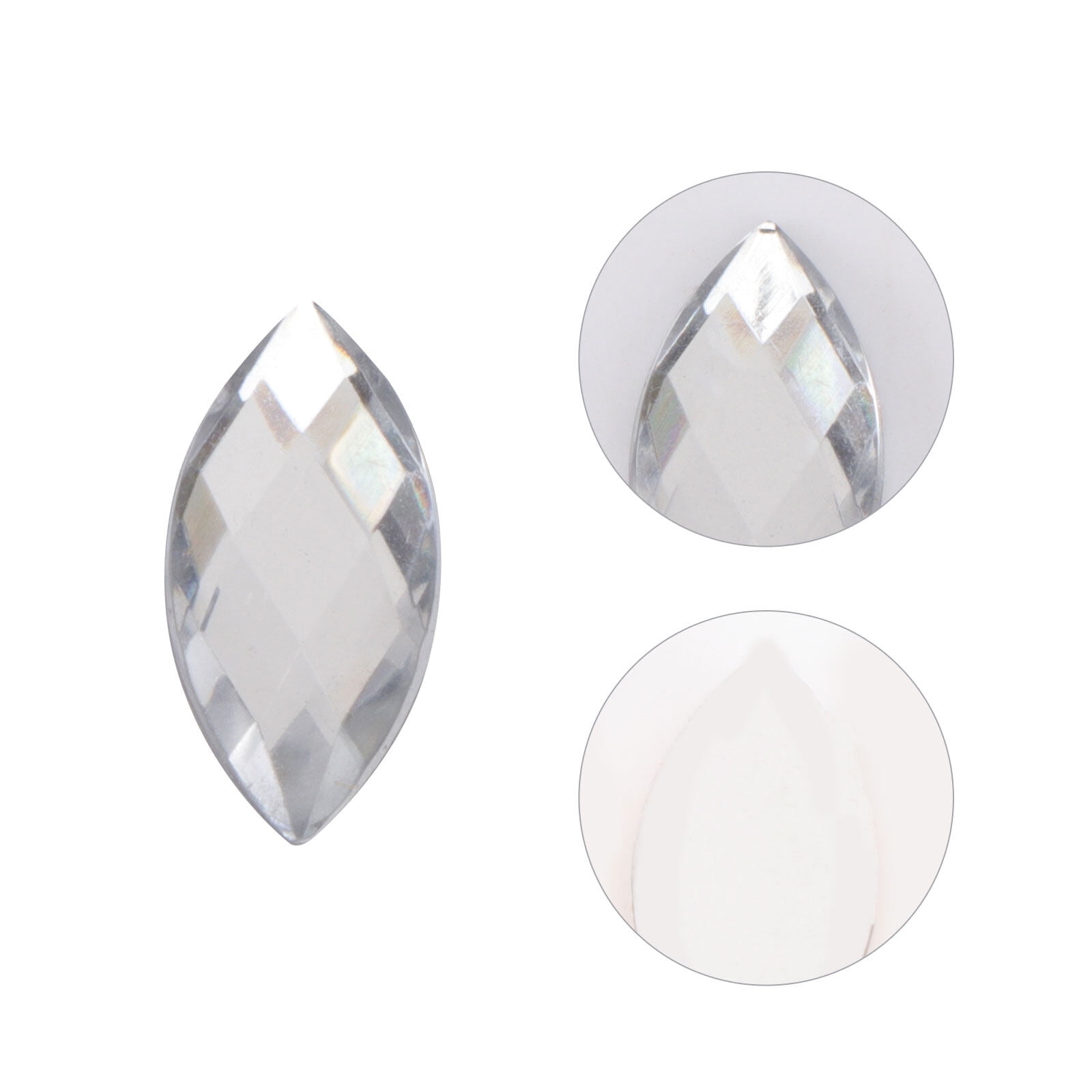 HONMEET 200Pcs Sewing Craft Materials For Handicrafts Silver Rhinestone ...