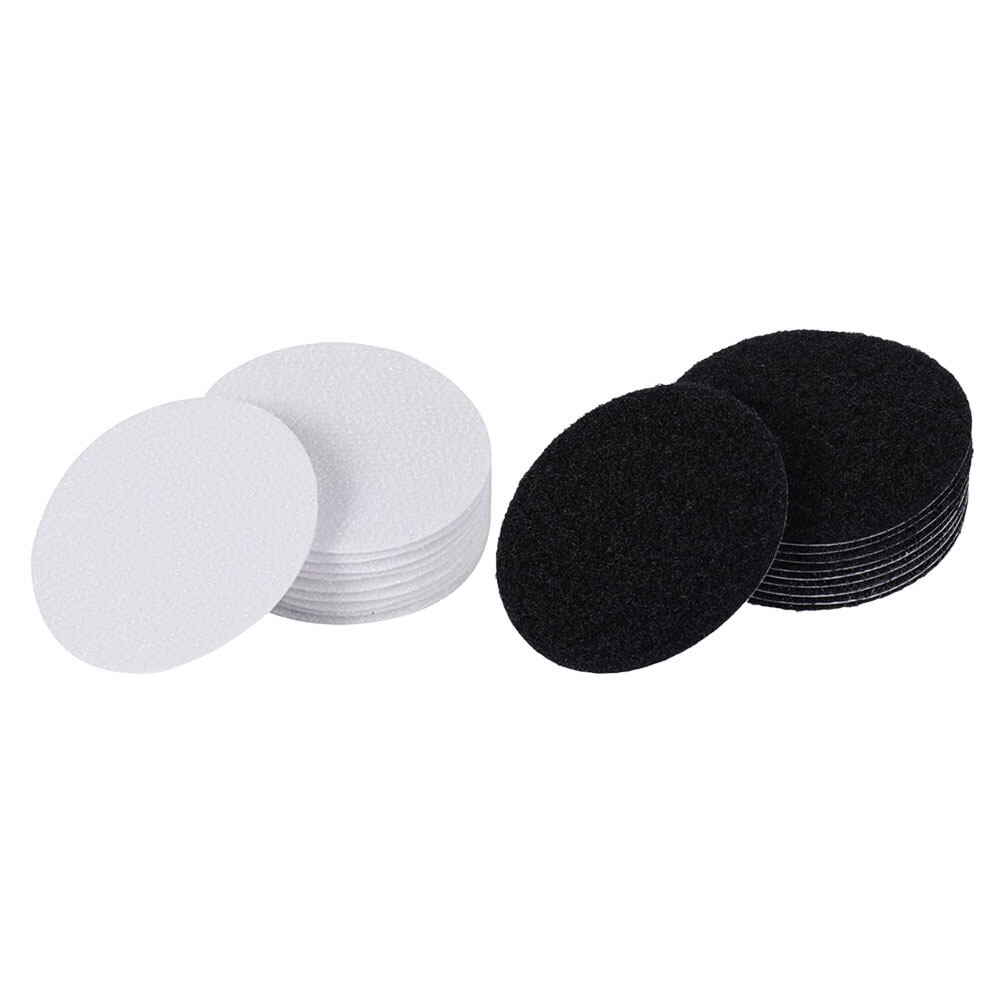 HONMEET Hook and Loop Fixing Sticker Furniture Protector Black 20 Pairs ...