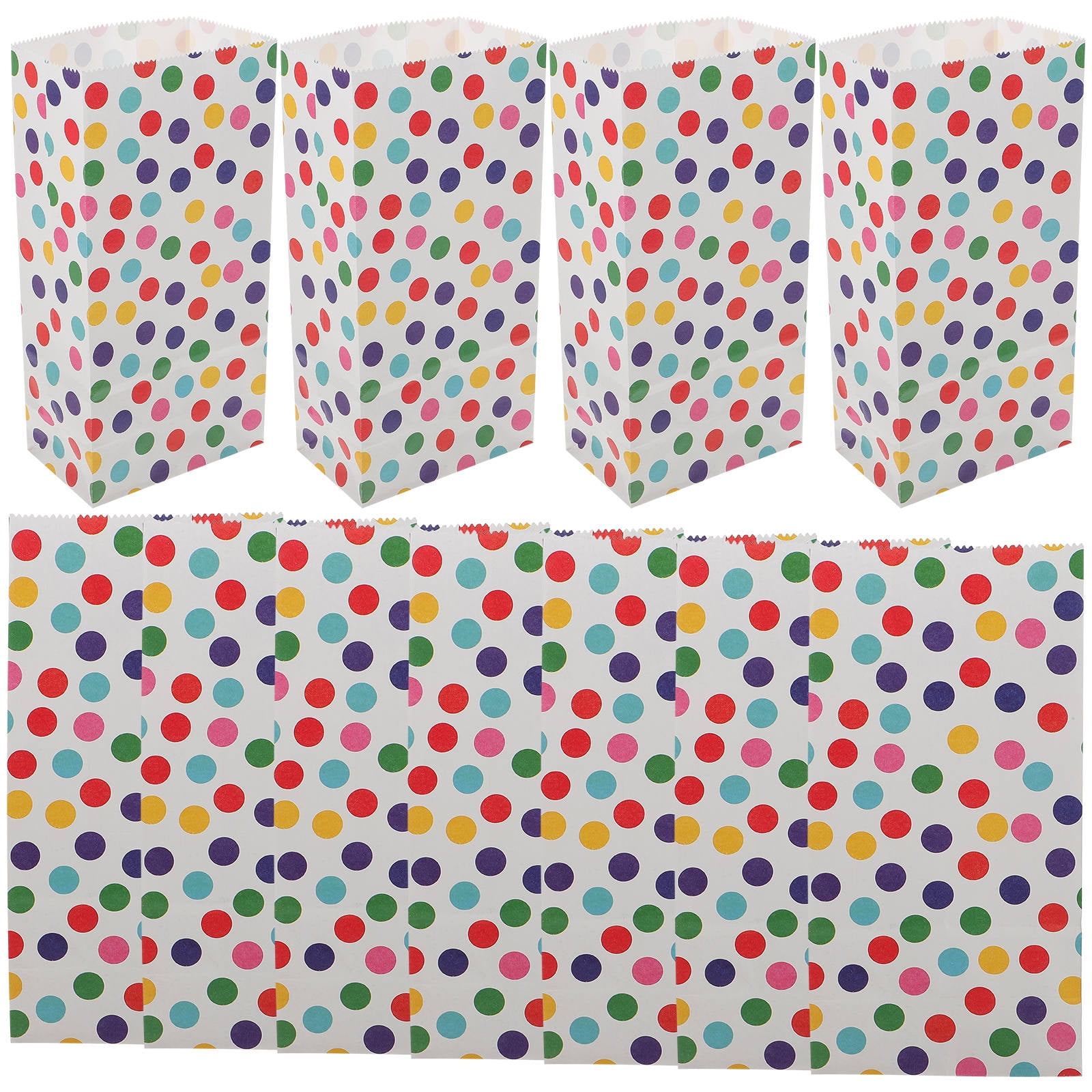 HONMEET 20Pcs Assorted Color Paper Bags for Party Favors and Storage 5 ...