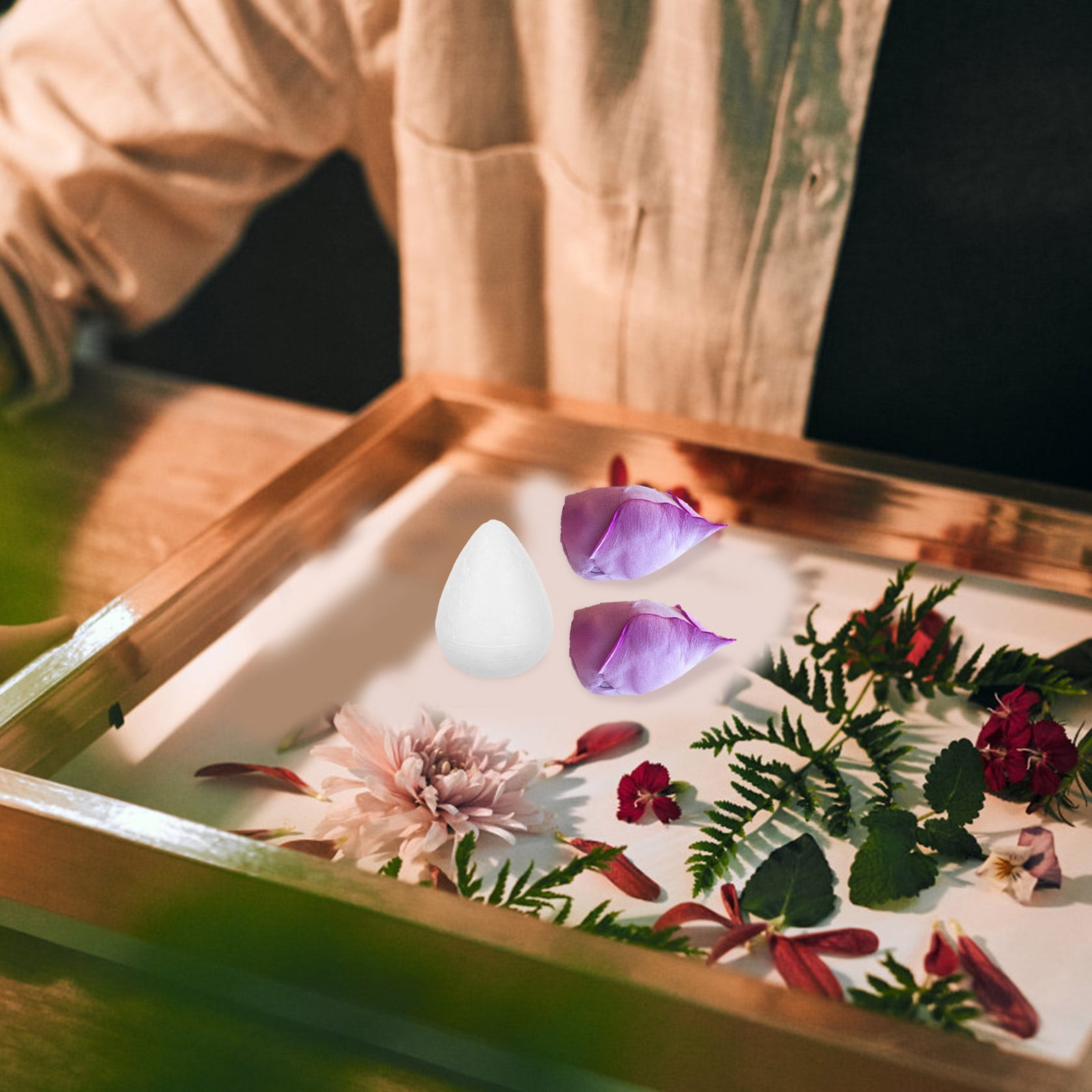 HONMEET 20Pcs Wedding Flower Buds Craft Foam for Women and Children Diy ...