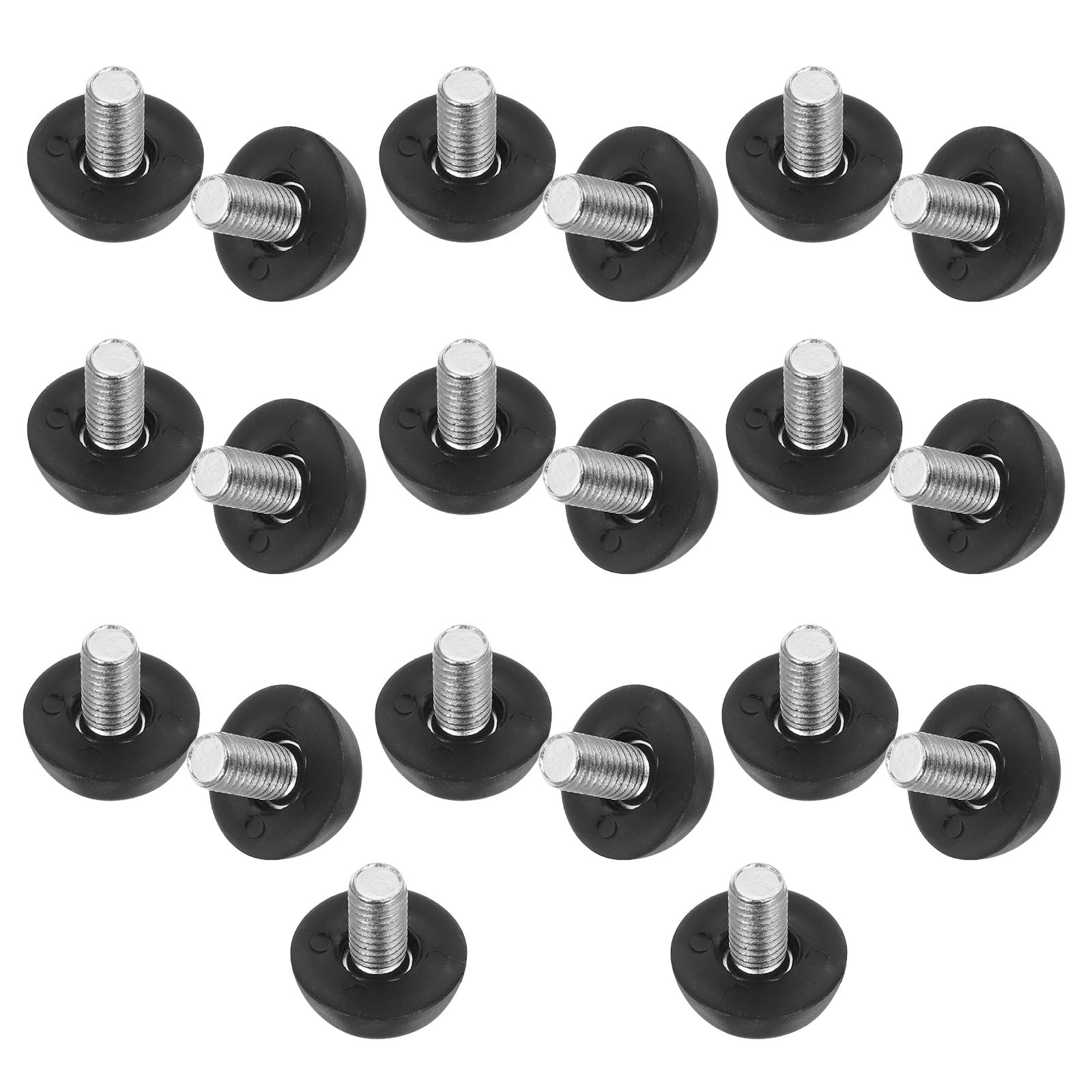 HONMEET 20Pcs Leveling Workbench Feet Black Plastic and Metal ...