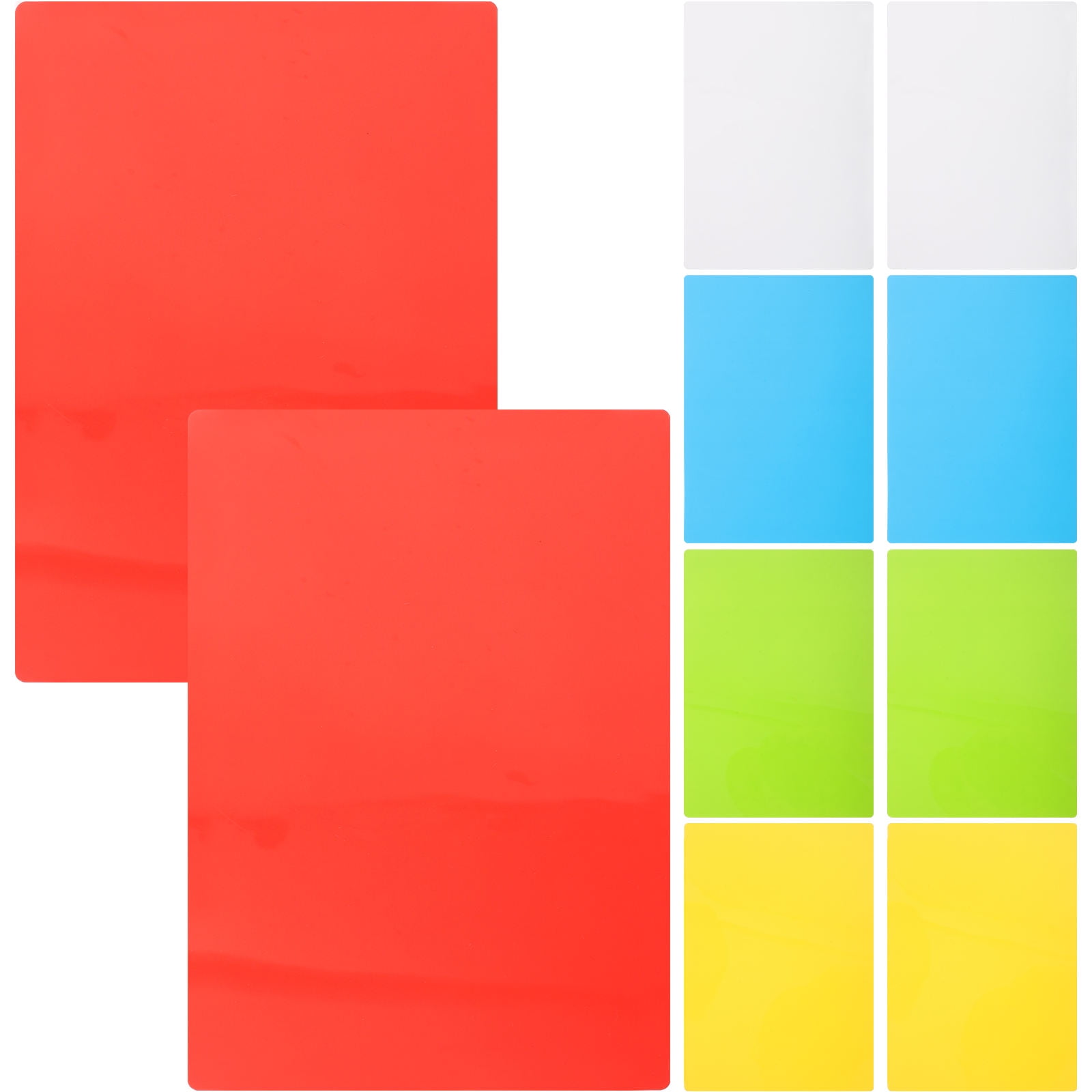 HONMEET Colored Blank Flash Cards PVC Studying 10Set - Walmart.com