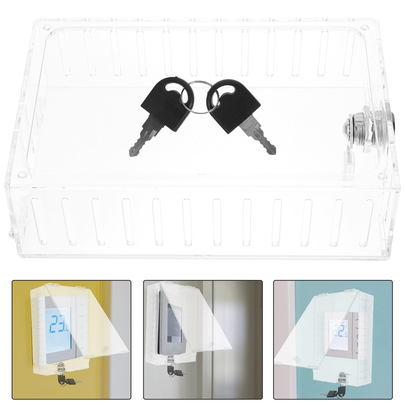HONMEET 22Pcs Universal Thermostat Guard Lockable Keyed Access ...